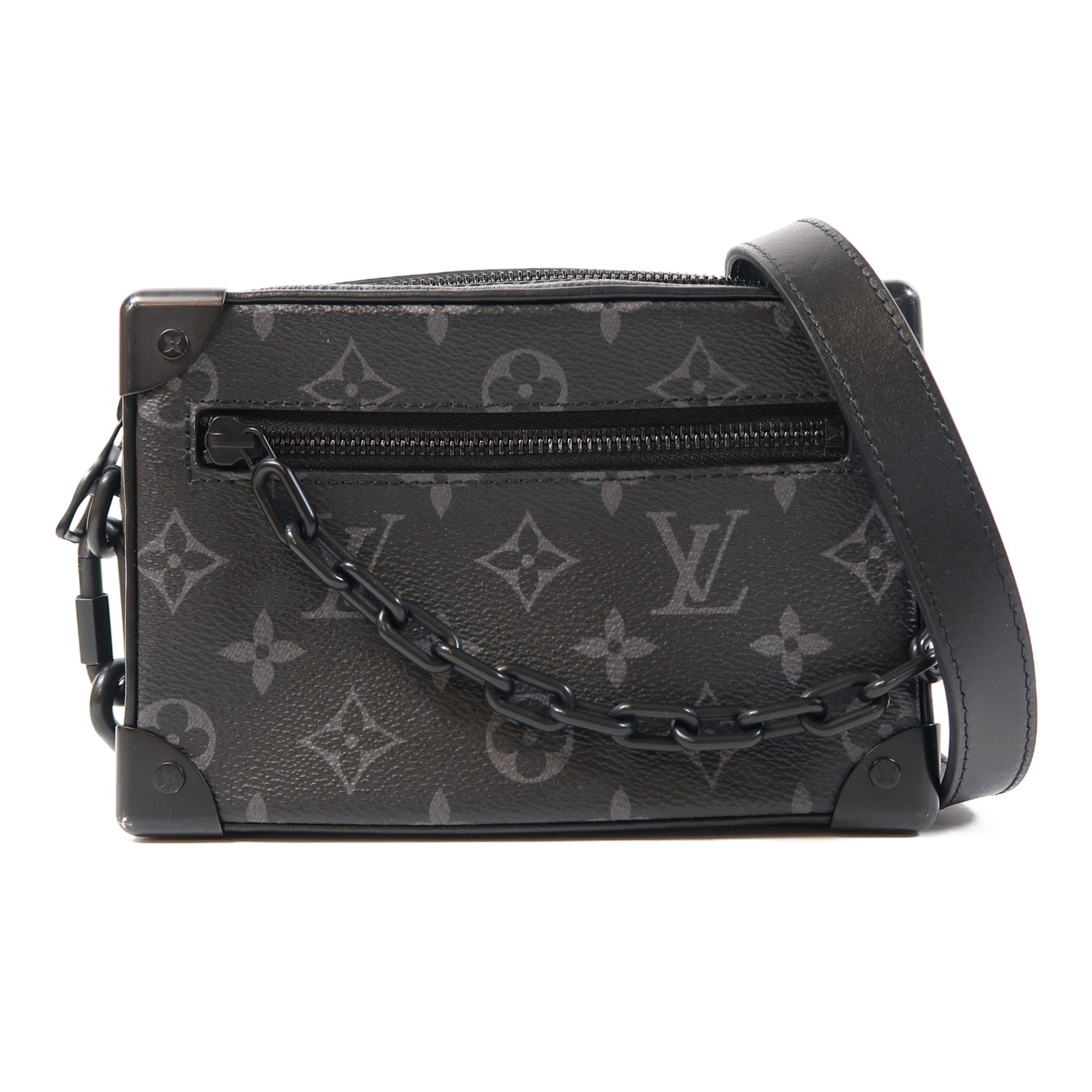 LOUIS VUITTON Monogram Eclipse Mini Soft Trunk肩背袋黑色 – Brand Off Hong ...