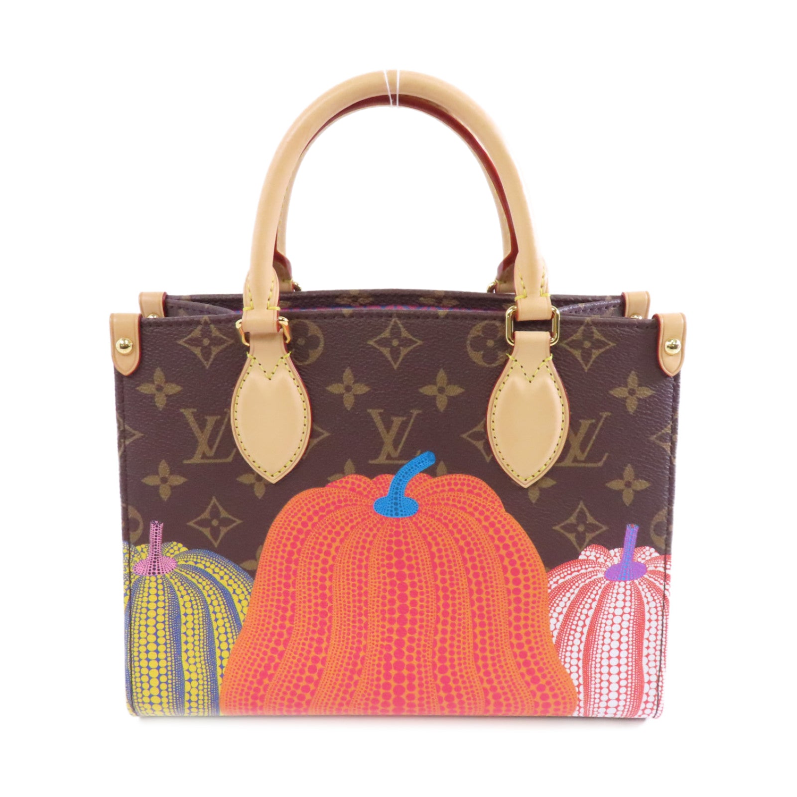 LOUIS VUITTON Monogram LV X YK OnTheGo PM金扣手挽肩背兩用袋啡色/橙色/藍色 – Brand Off ...