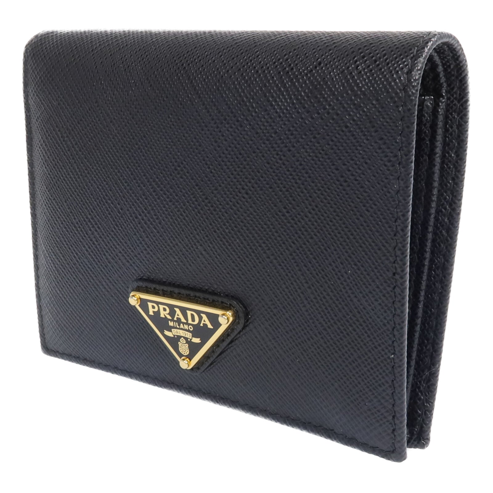 PRADA Saffiano皮革Fold Wallet金扣錢包 – Brand Off Hong Kong Online Store