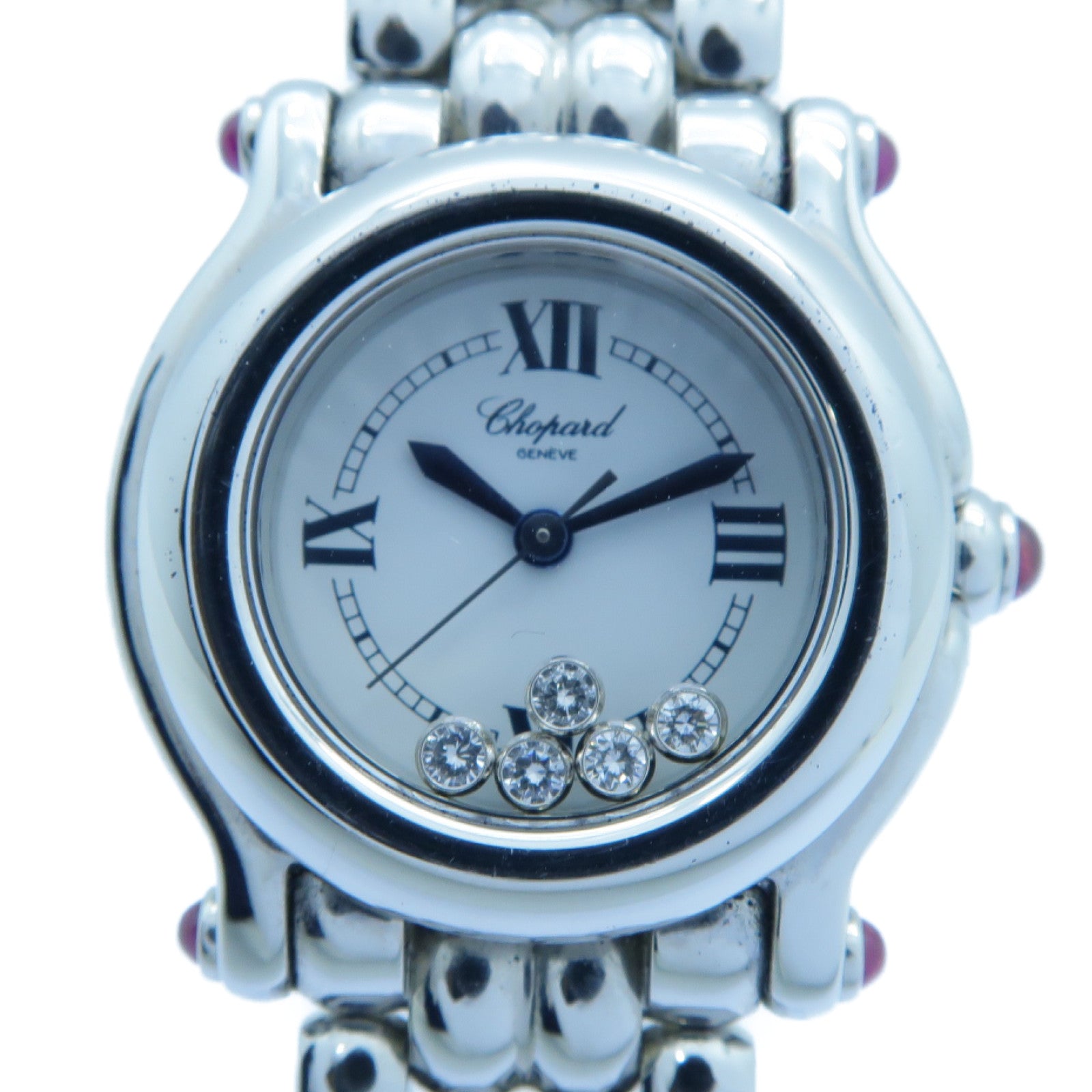 Chopard Happy Sport不鏽鋼手錶石英機芯白色 – Brand Off Hong Kong Online Store