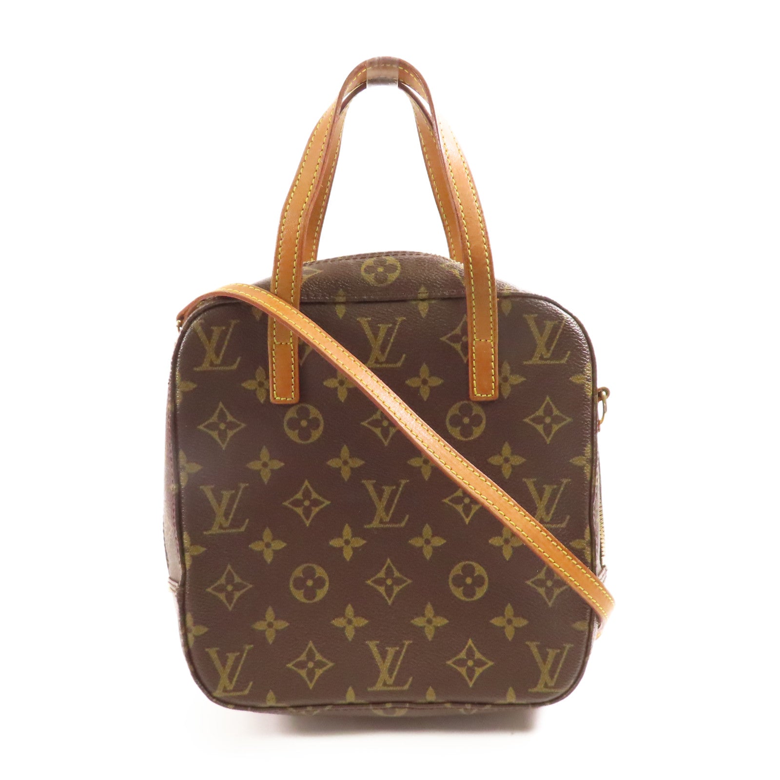 LOUIS VUITTON Monogram Spontini金扣手挽肩背兩用袋棕色 – Brand Off Hong Kong Online ...