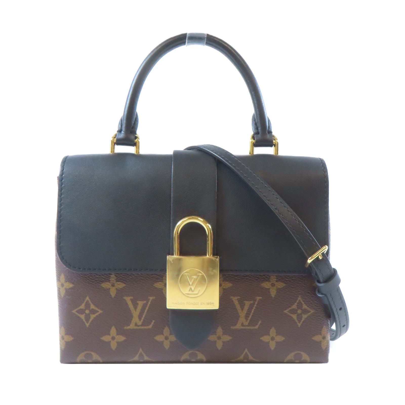 LOUIS VUITTON Monogram Locky BB 2 Way Shoulder Bag金扣手挽肩背兩用袋啡色/黑色 ...
