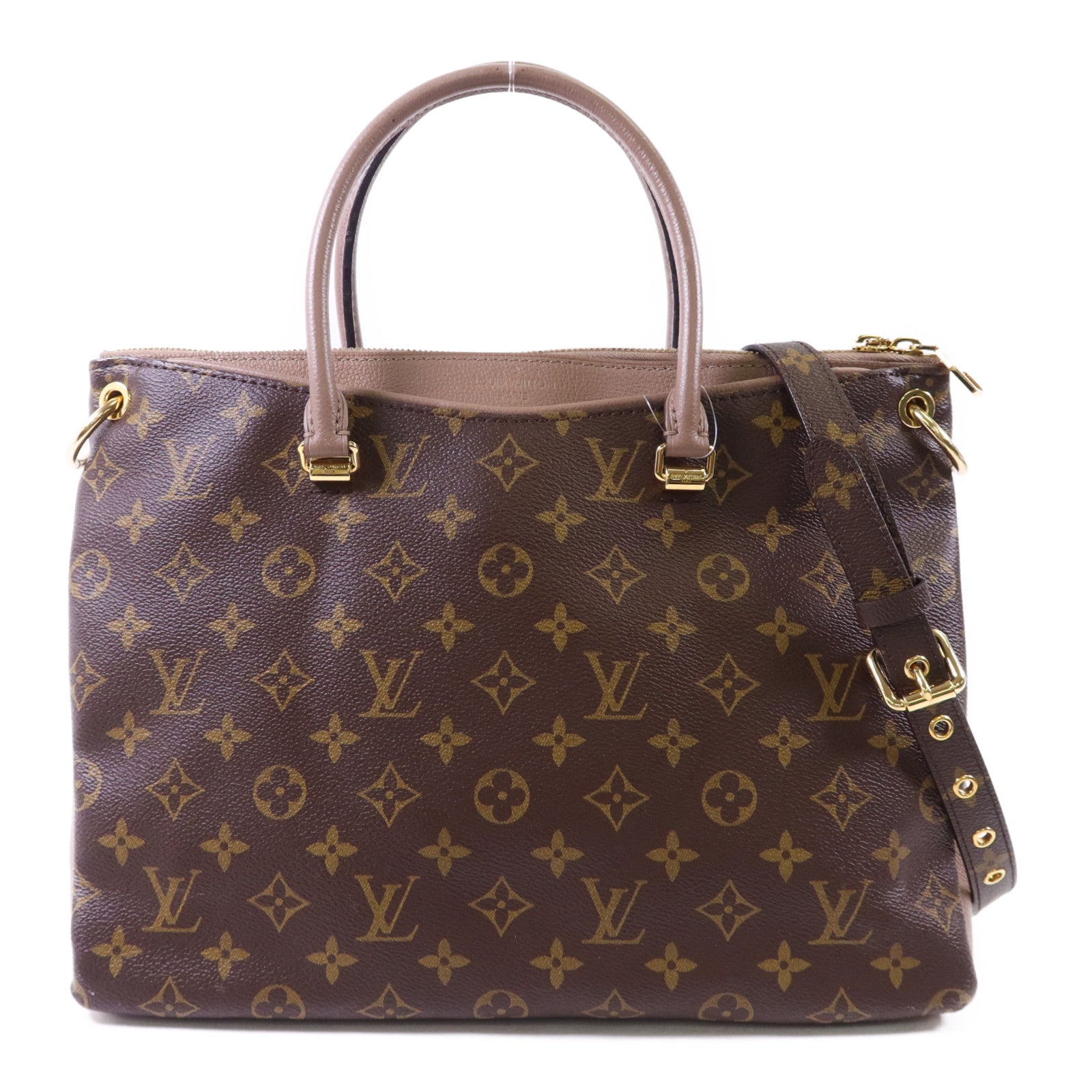 LOUIS VUITTON Monogram Pallas MM金扣手挽肩背兩用袋 – Brand Off Hong Kong Online ...