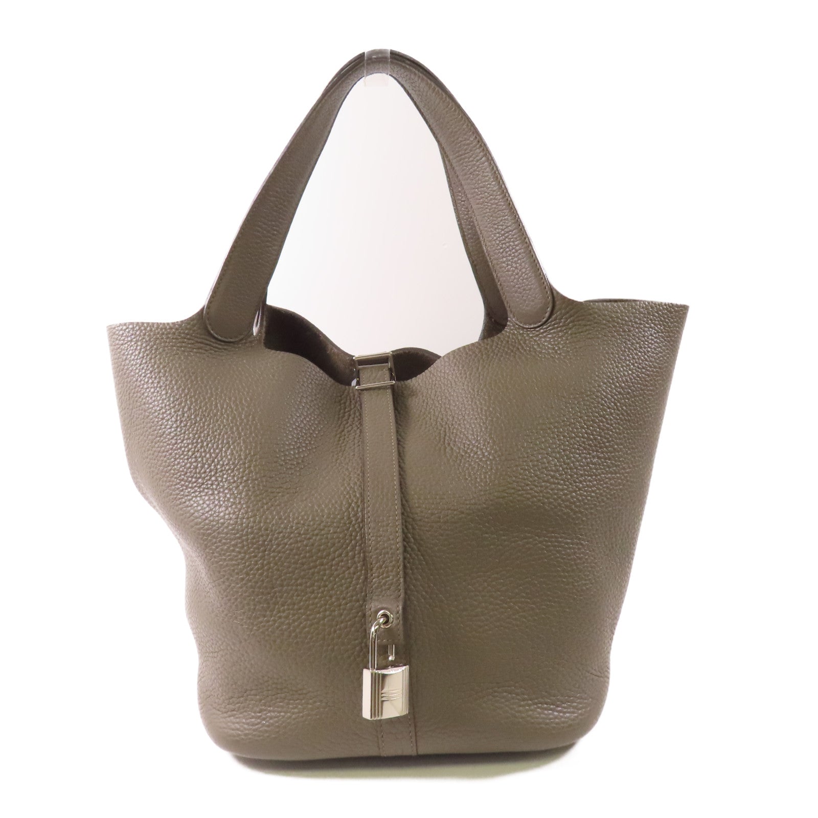 HERMES Clemence皮革Picotin GM銀扣肩背袋18 Etoupe – Brand Off Hong Kong Online ...