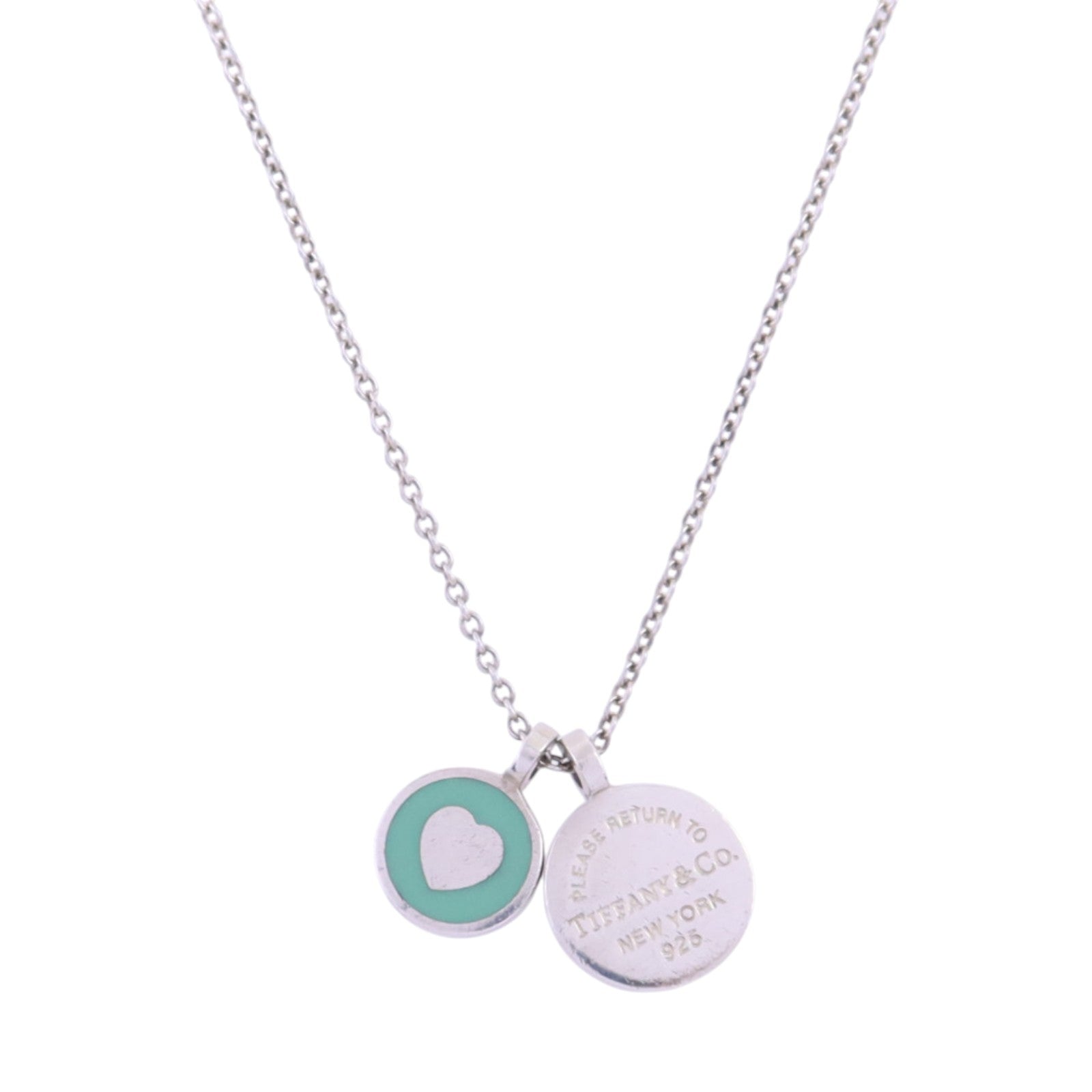 TIFFANY＆CO 925純銀Return To Tiffany Double Round Tag Necklace銀扣項鏈 – Brand ...