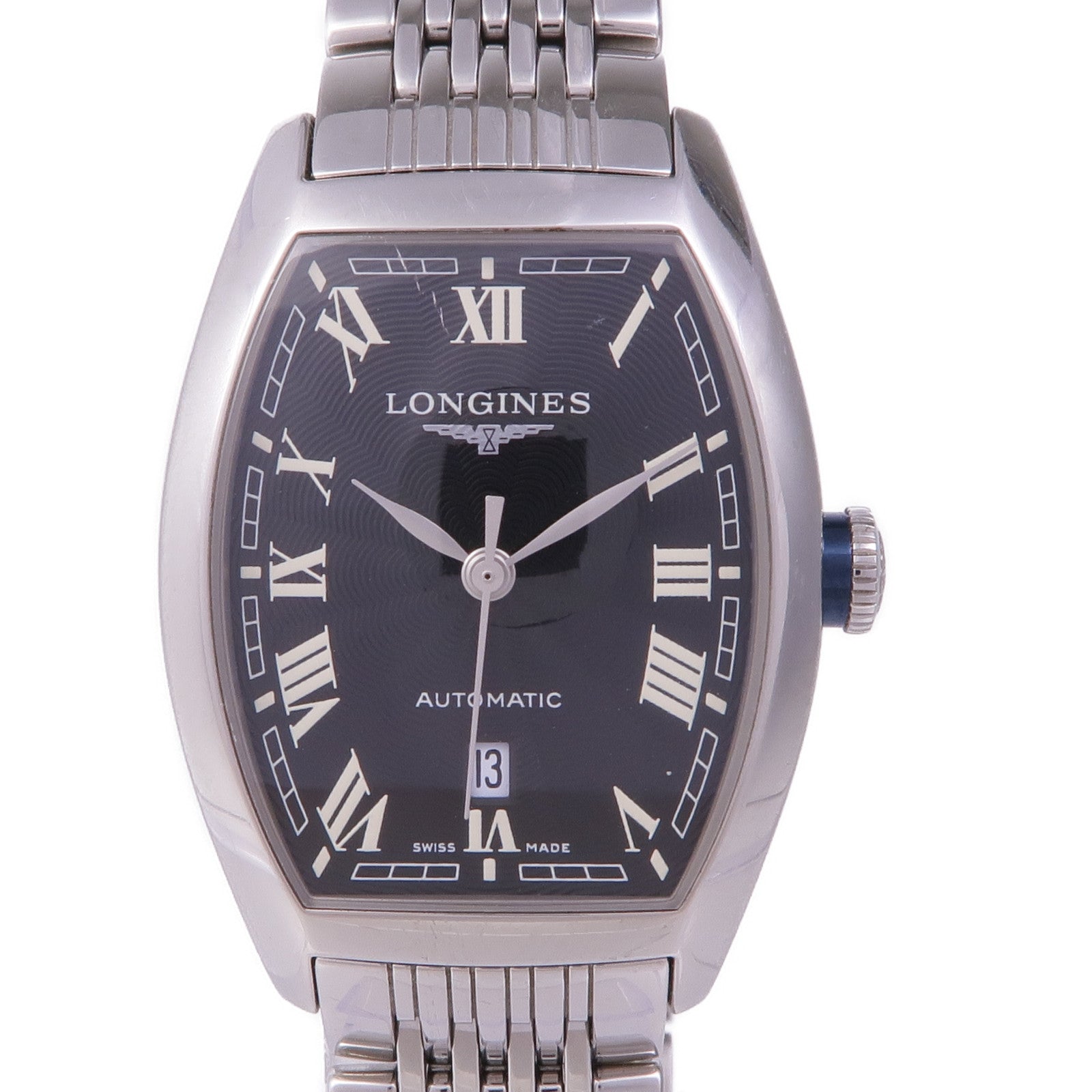 LONGINES Evidenza Automatic Watch Stainless Steel Black – Brand Off Hong Kong Online Store