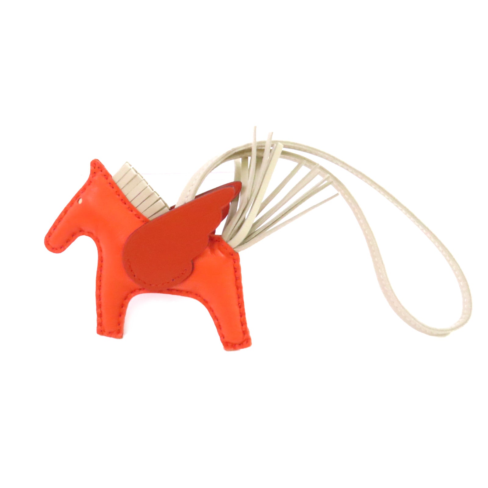 HERMES Swift皮革Rodeo Pegase PM Charm掛飾8V Orange Poppy 罌粟花橘色/R1 Terre ba ...