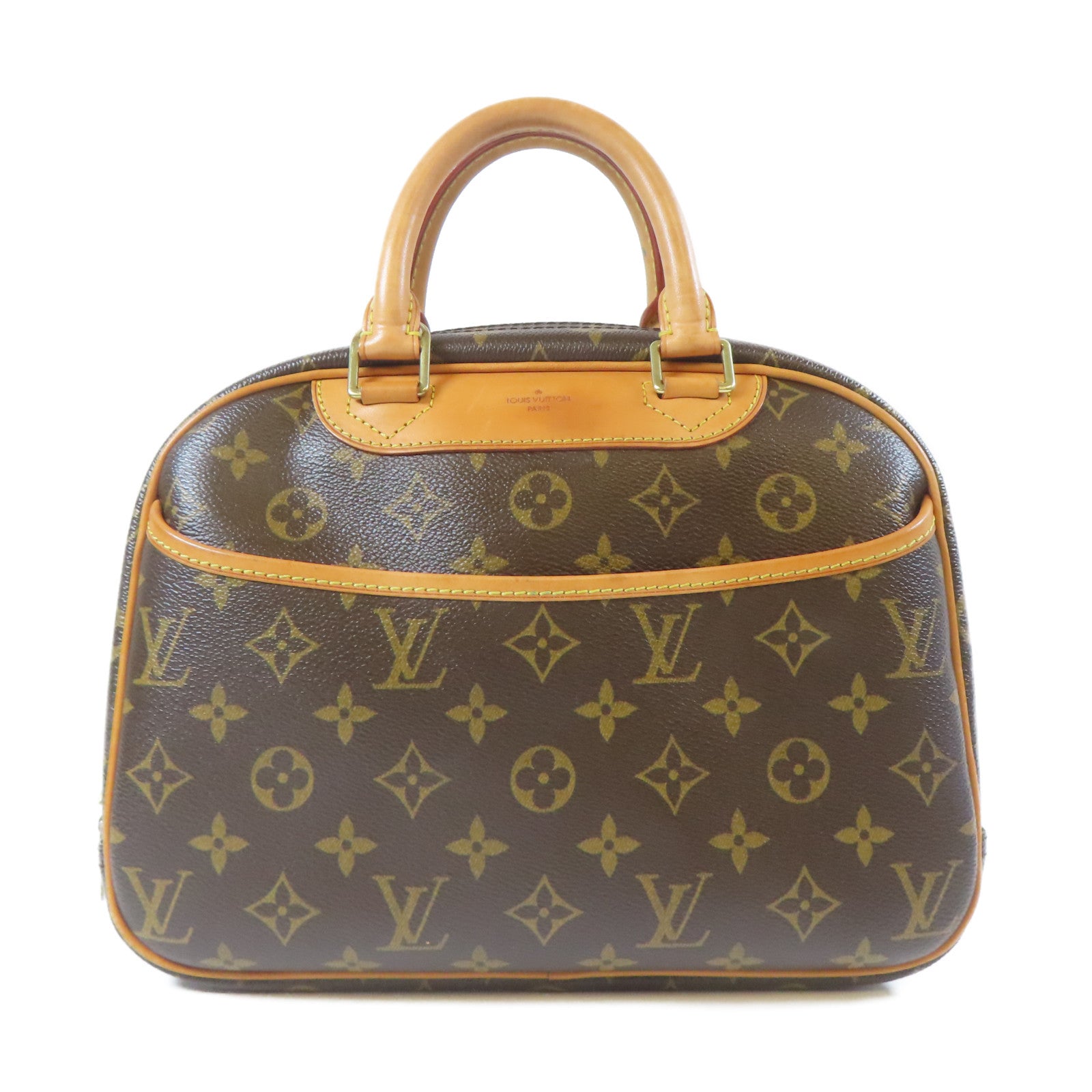 LOUIS VUITTON Monogram Trouville Handbag金扣手挽袋啡色 – Brand Off Hong Kong ...