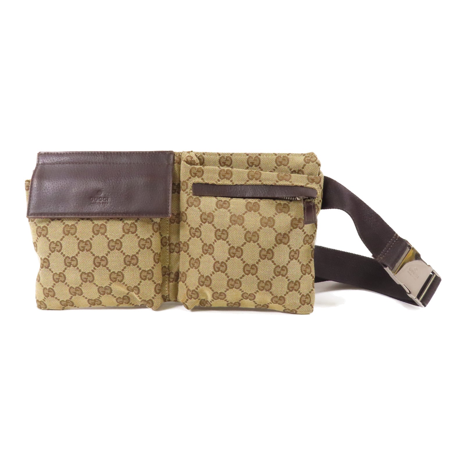 GUCCI 帆布Waist Bag銀扣腰包 – Brand Off Hong Kong Online Store