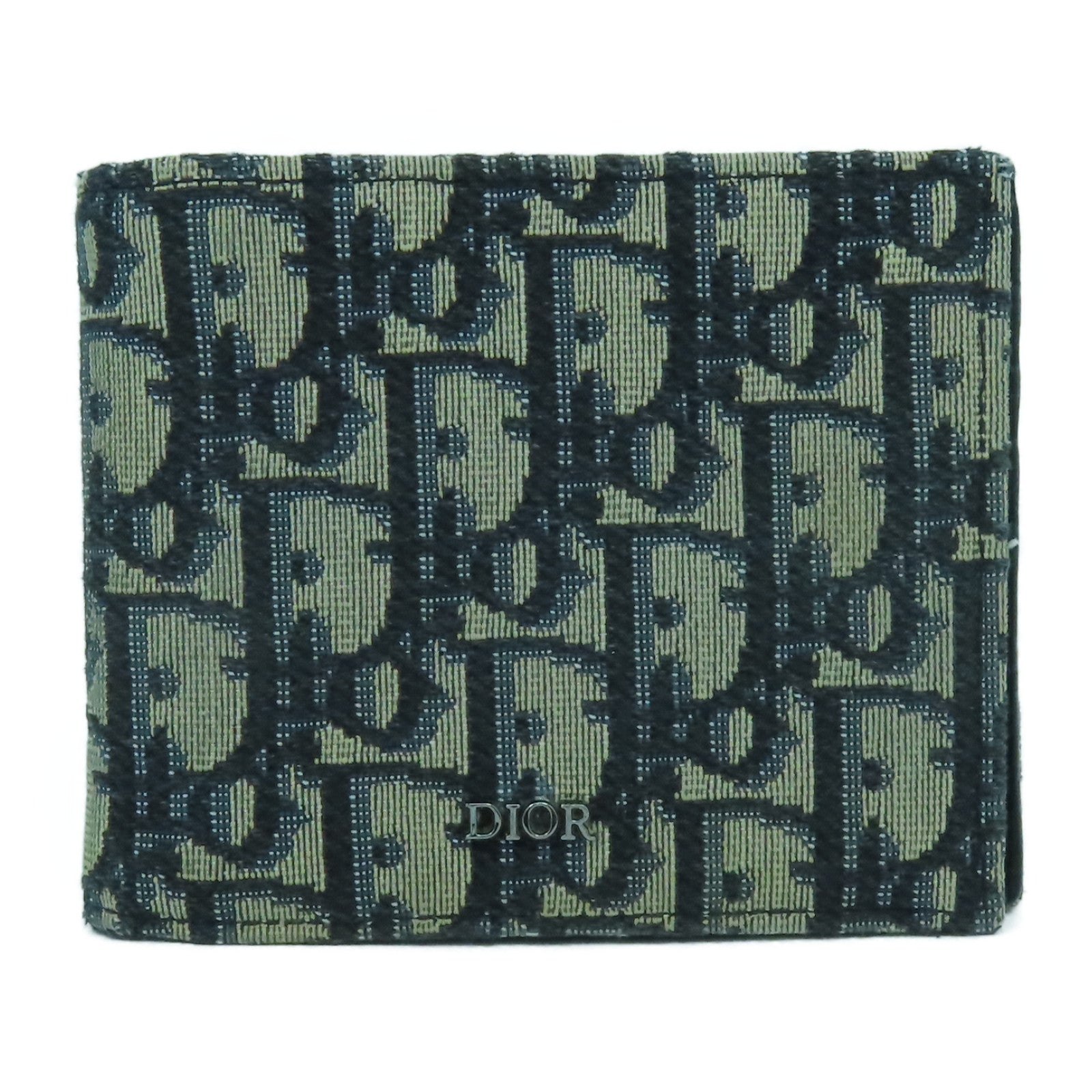 Dior 【激減優惠】帆布Wallat銀扣錢包藍色 – Brand Off Hong Kong Online Store