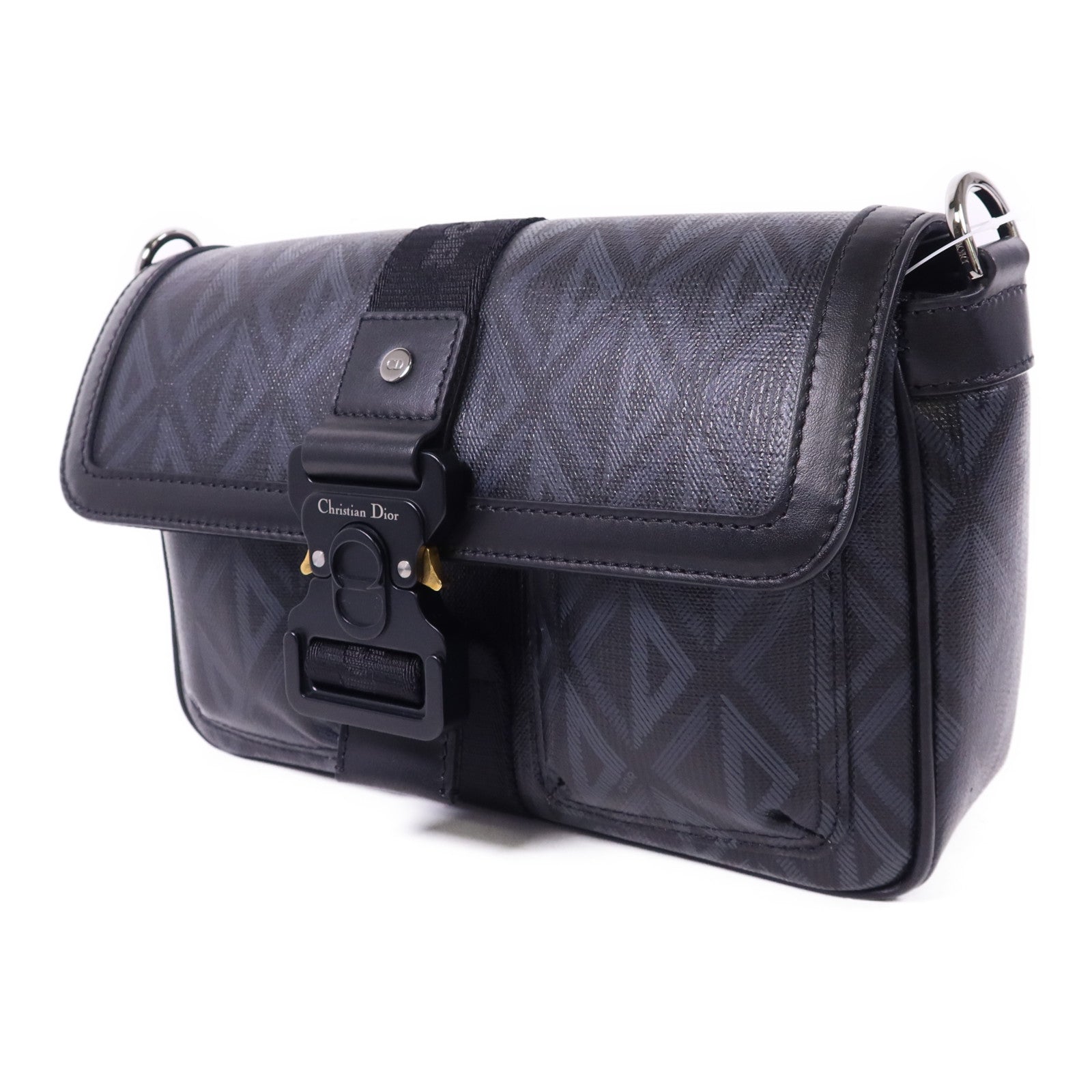 Dior 塗層帆布Hit The Road Shoulder Bag銀扣肩背袋 – Brand Off Hong Kong Online Store