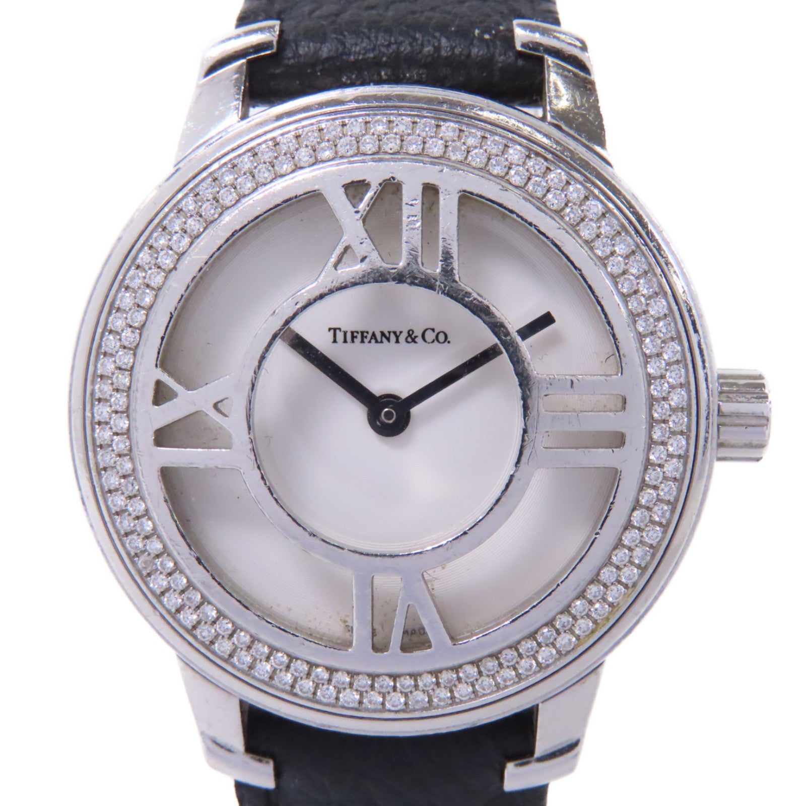 TIFFANY＆CO Atlas不鏽鋼手錶石英機芯白色 – Brand Off Hong Kong Online Store