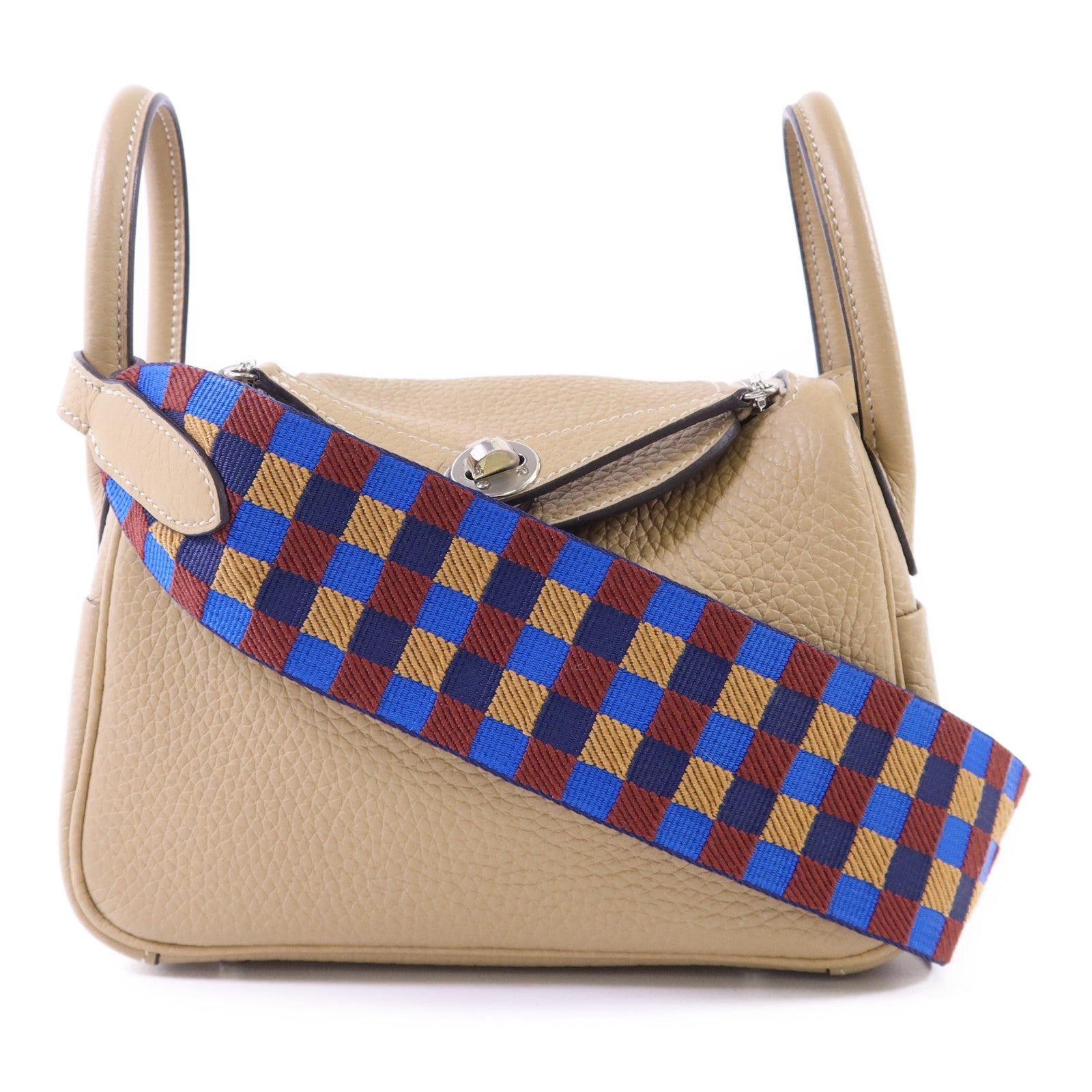 HERMES Clemence皮革Mini Lindy銀扣手挽肩背兩用袋Trench – Brand Off Hong Kong Online ...