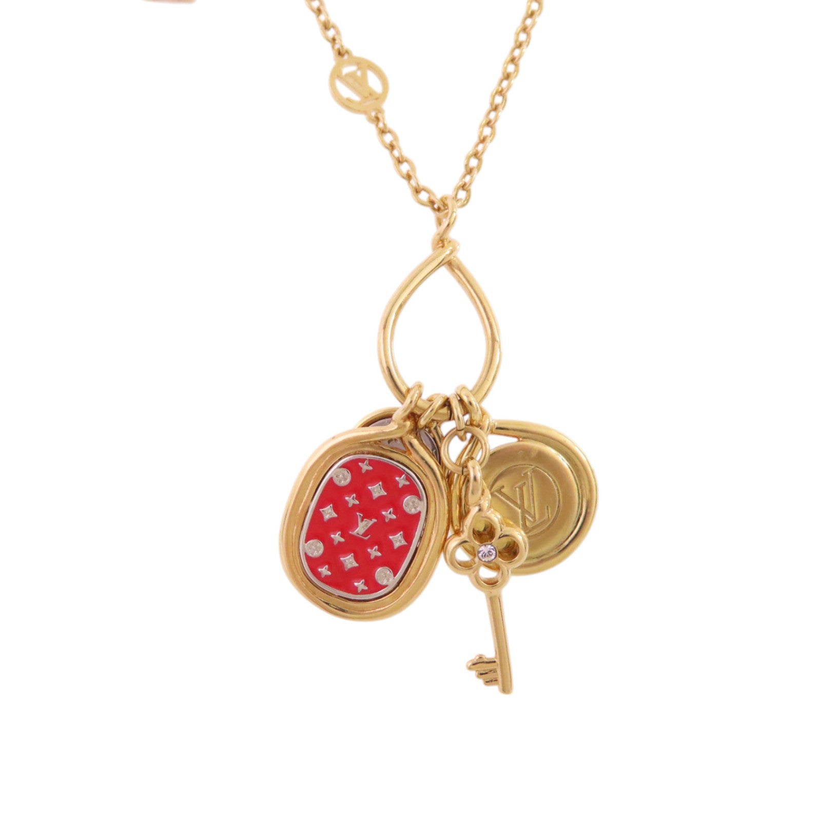 LOUIS VUITTON 金屬Lady Lucky Charms Necklace金扣項鏈 – Brand Off Hong Kong ...