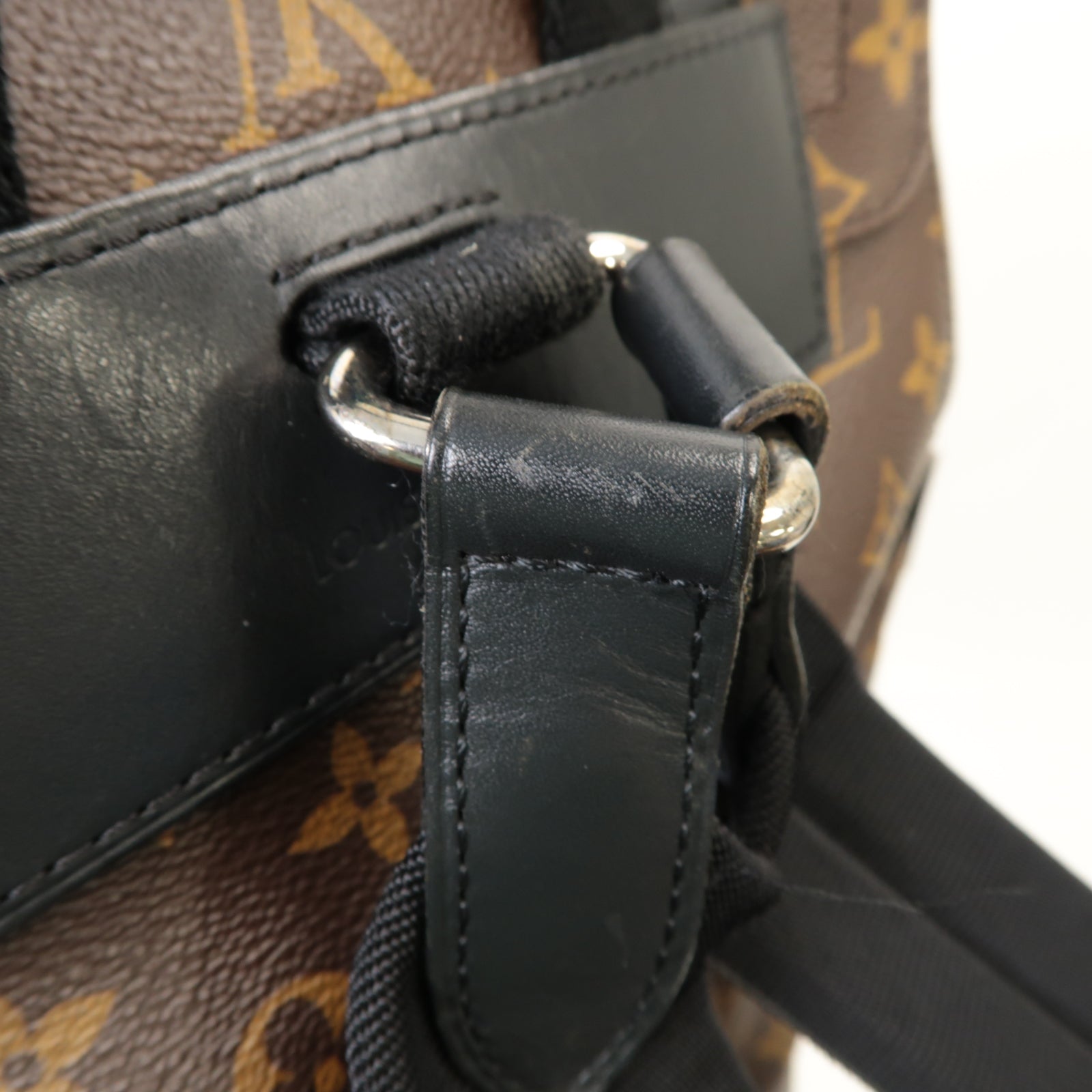 LOUIS VUITTON Monogram Macassar Christopher MM Backpack銀扣背包啡色/黑色 ...