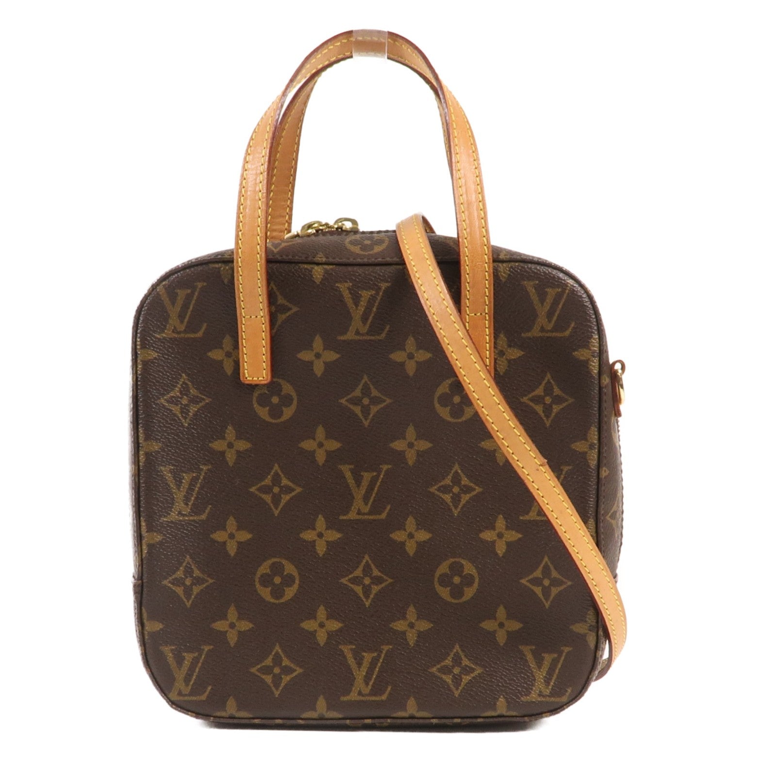 LOUIS VUITTON Monogram Spontini金扣手挽肩背兩用袋棕色 – Brand Off Hong Kong Online ...