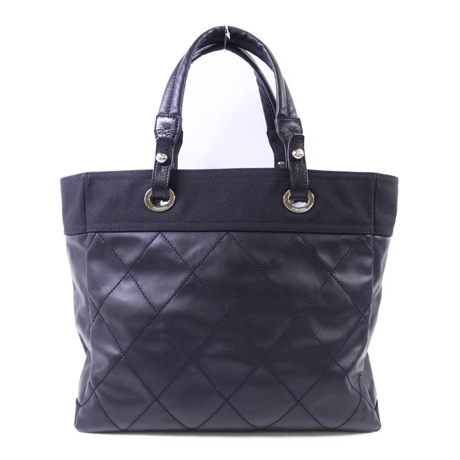 CHANEL 塗層帆布/尼龍Paris Biarritz Tote Bag銀扣手挽袋 – Brand Off Hong Kong Online ...