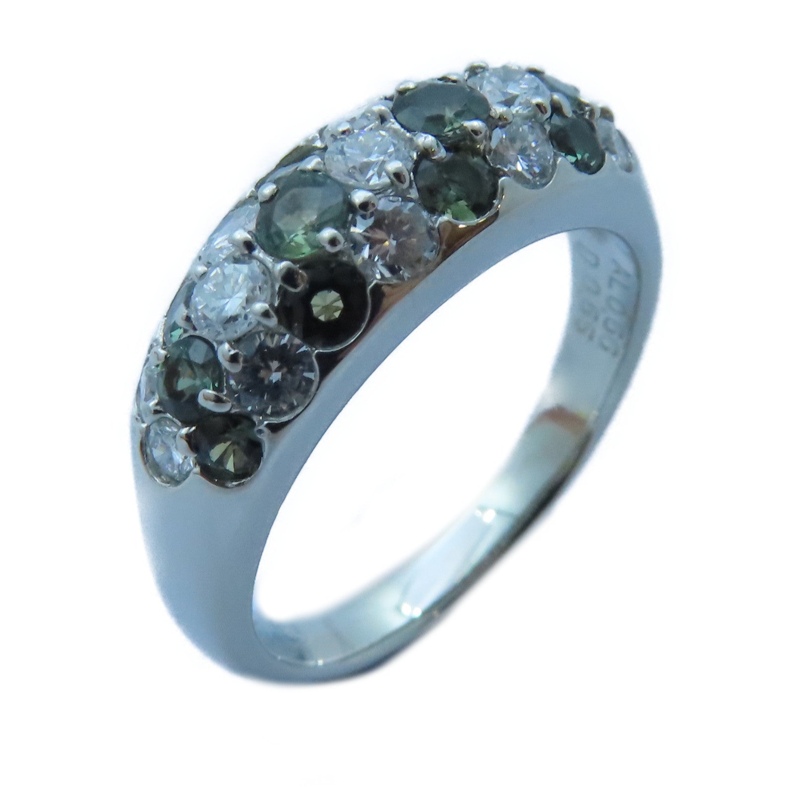 JEWELRY PT900白金Alexandrite/Diamond Ring0.66ct紫翠玉/0.65ct鑽石戒指US#7.25 – Brand Off Hong Kong Online ...
