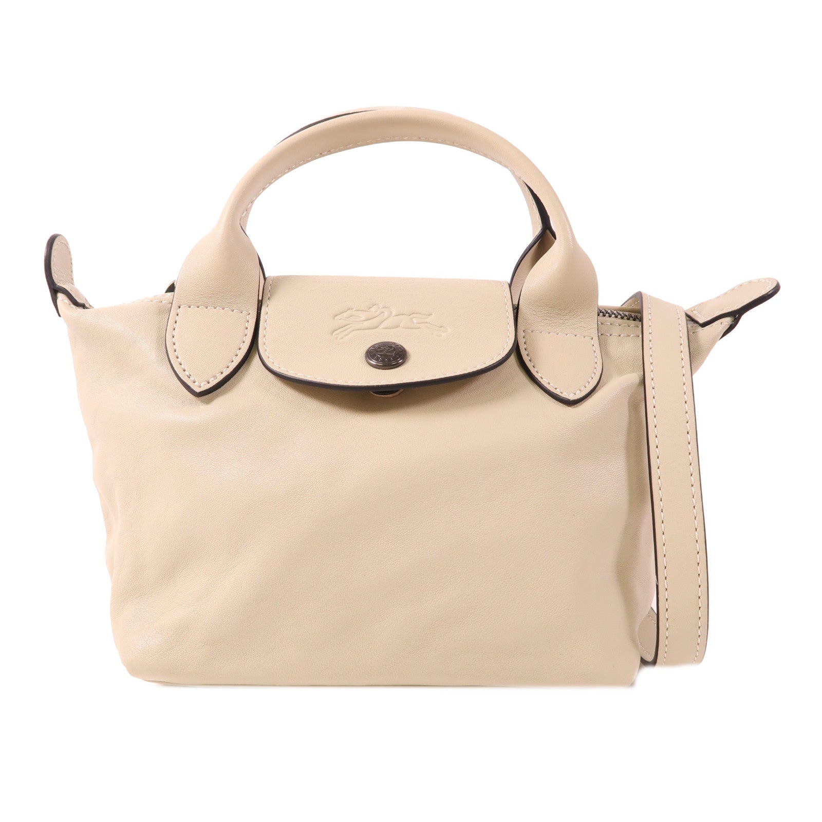 Longchamp 牛皮皮革Shoulder Bag手挽肩背兩用袋 – Brand Off Hong Kong Online Store