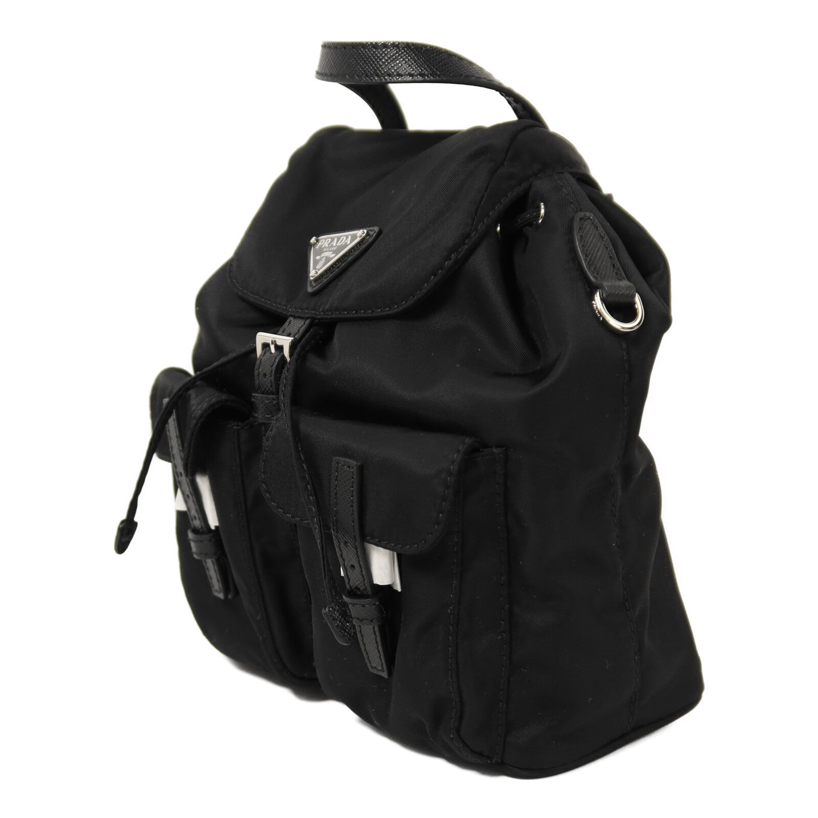 PRADA 尼龍Mini Backpack Chain Shoulder銀扣鏈帶手挽肩背兩用袋 – Brand Off Hong Kong ...