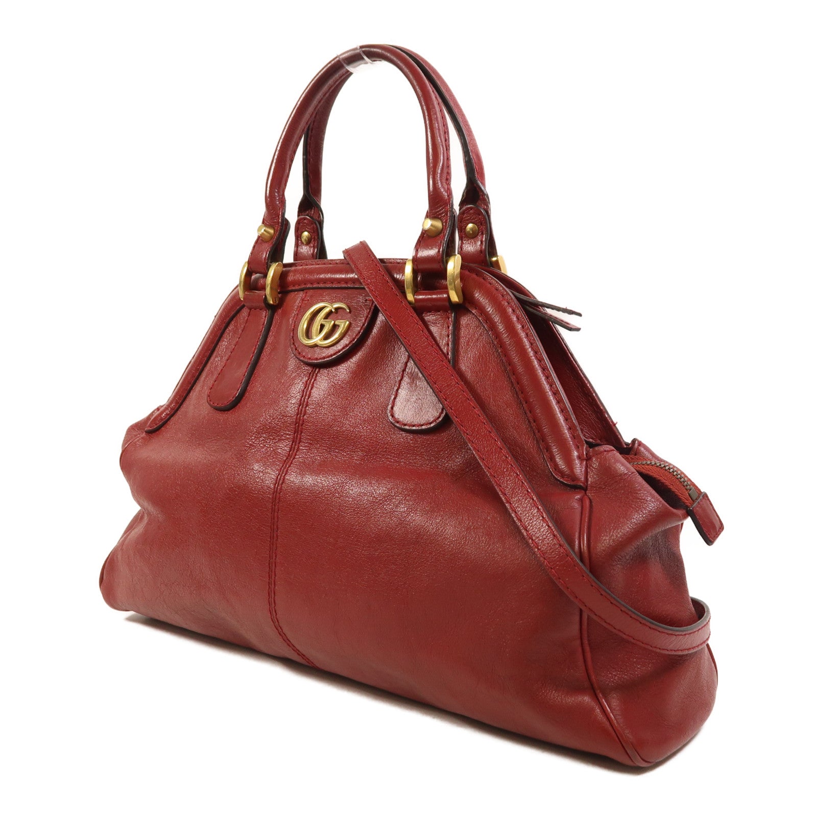 GUCCI 牛皮皮革Liber金扣手挽肩背兩用袋 – Brand Off Hong Kong Online Store