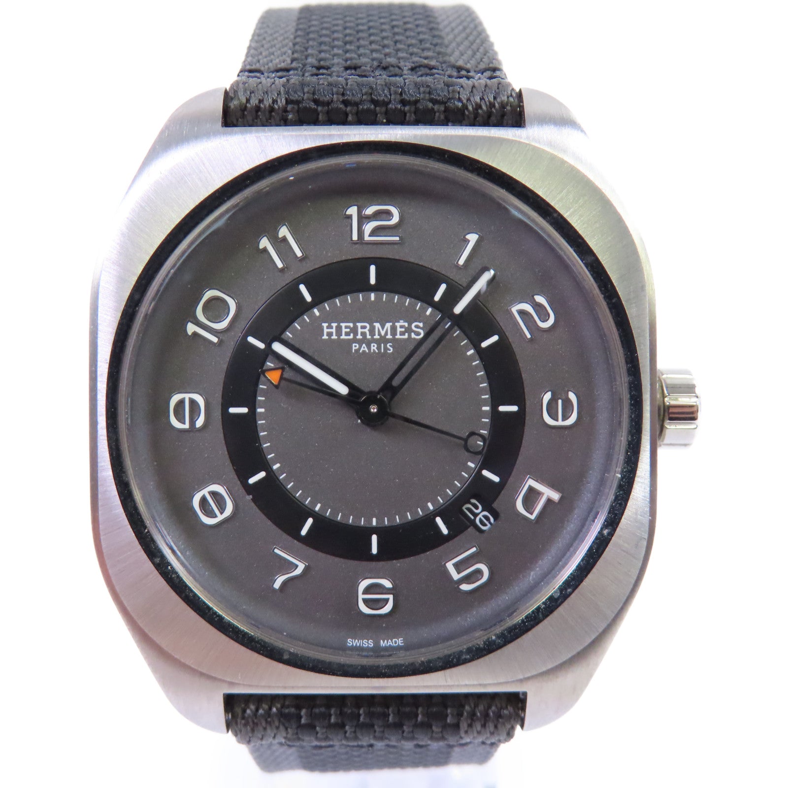 HERMES HO8 Watch鈦金屬/皮帶自動機芯手錶灰色 – Brand Off Hong Kong Online Store