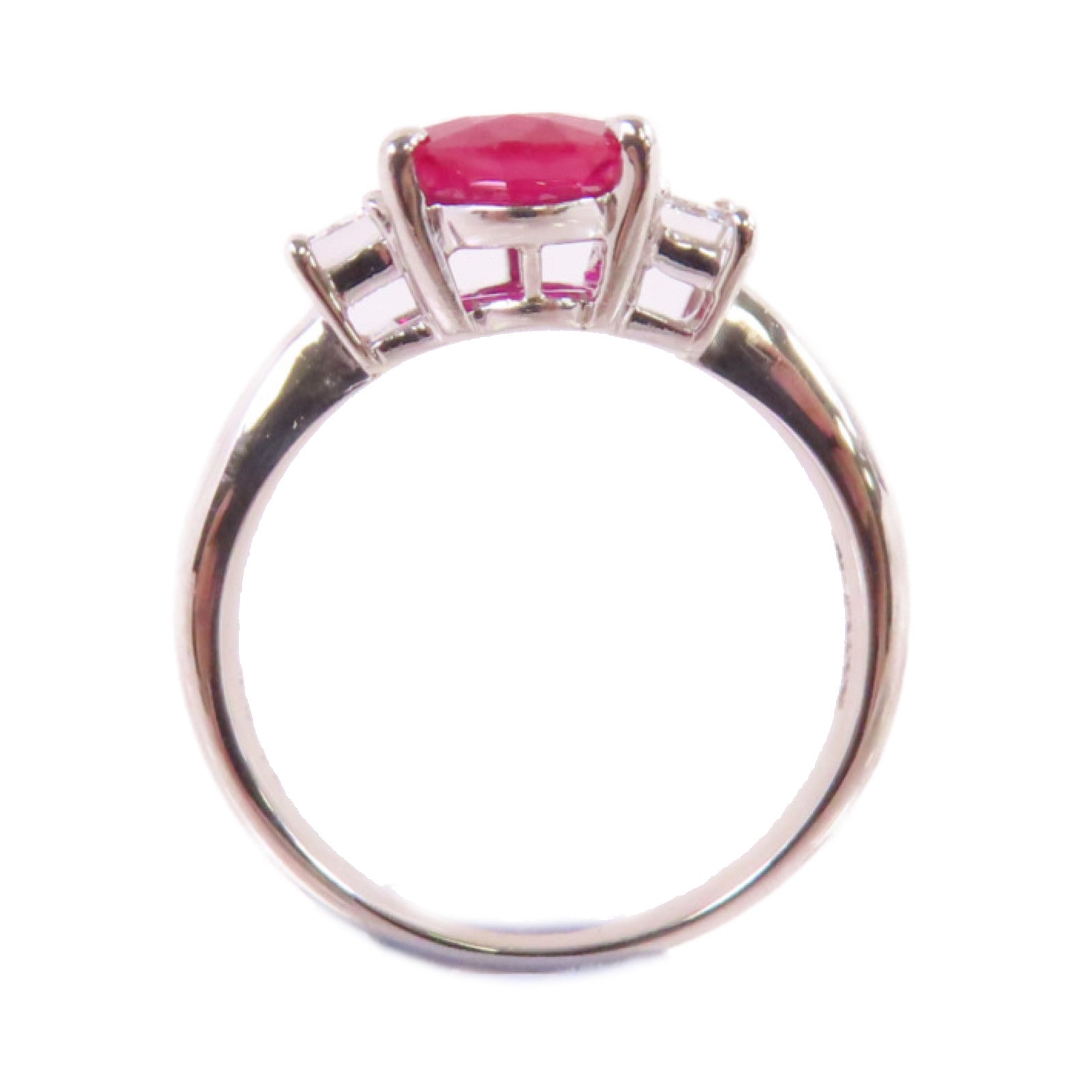 JEWELRY PT900鉑金/1.86ct紅寶石/0.43ct鑽石Ruby/Diamond Ring戒指US#5.75 – Brand Off Hong Kong Online Store