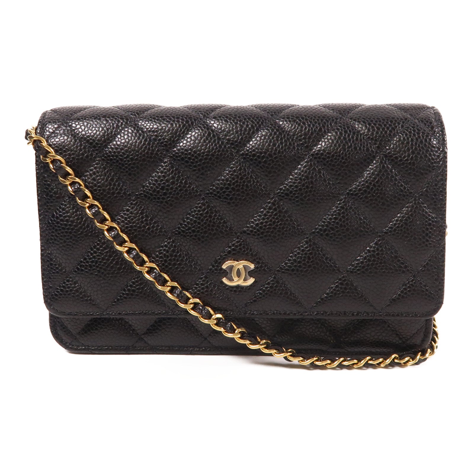 CHANEL 牛皮皮革WOC Wallet On Chain金扣鏈帶肩背袋 – Brand Off Hong Kong Online Store