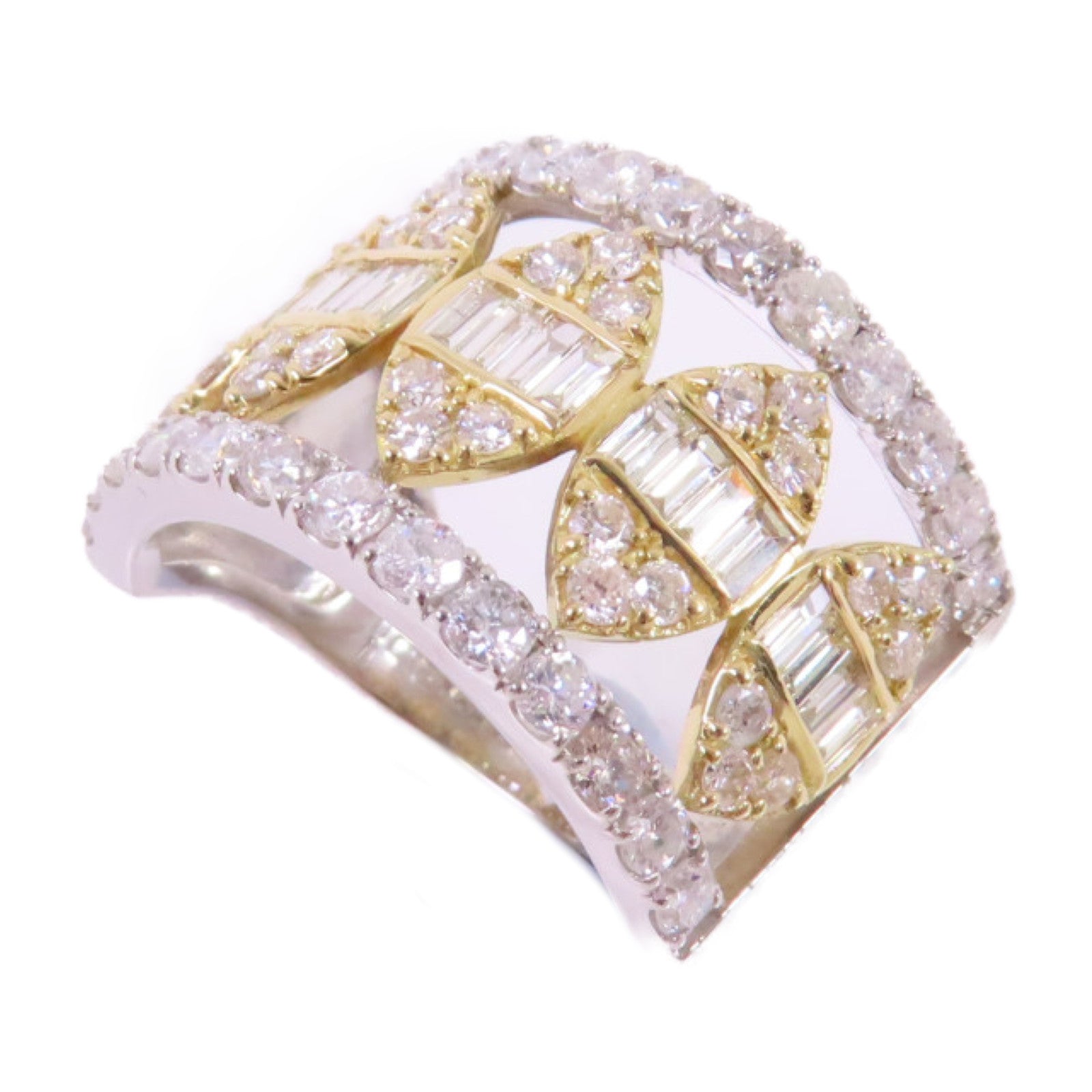 JEWELRY PT950鉑金/18K黃金/2.00ct鑽石Diamond Ring戒指US#6.25 – Brand Off Hong Kong Online Store