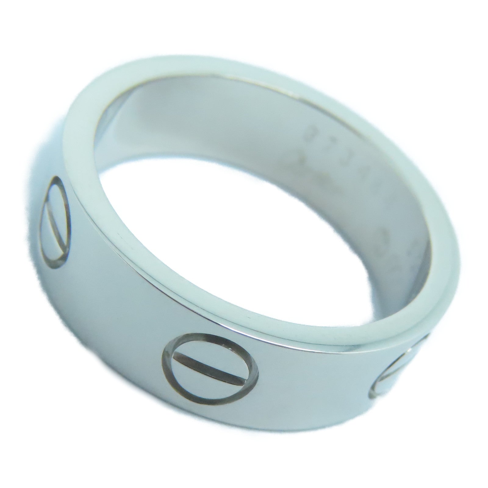 CARTIER 18K白金Love Ring US#6/Cartier#52戒指銀色 – Brand Off Hong Kong Online ...