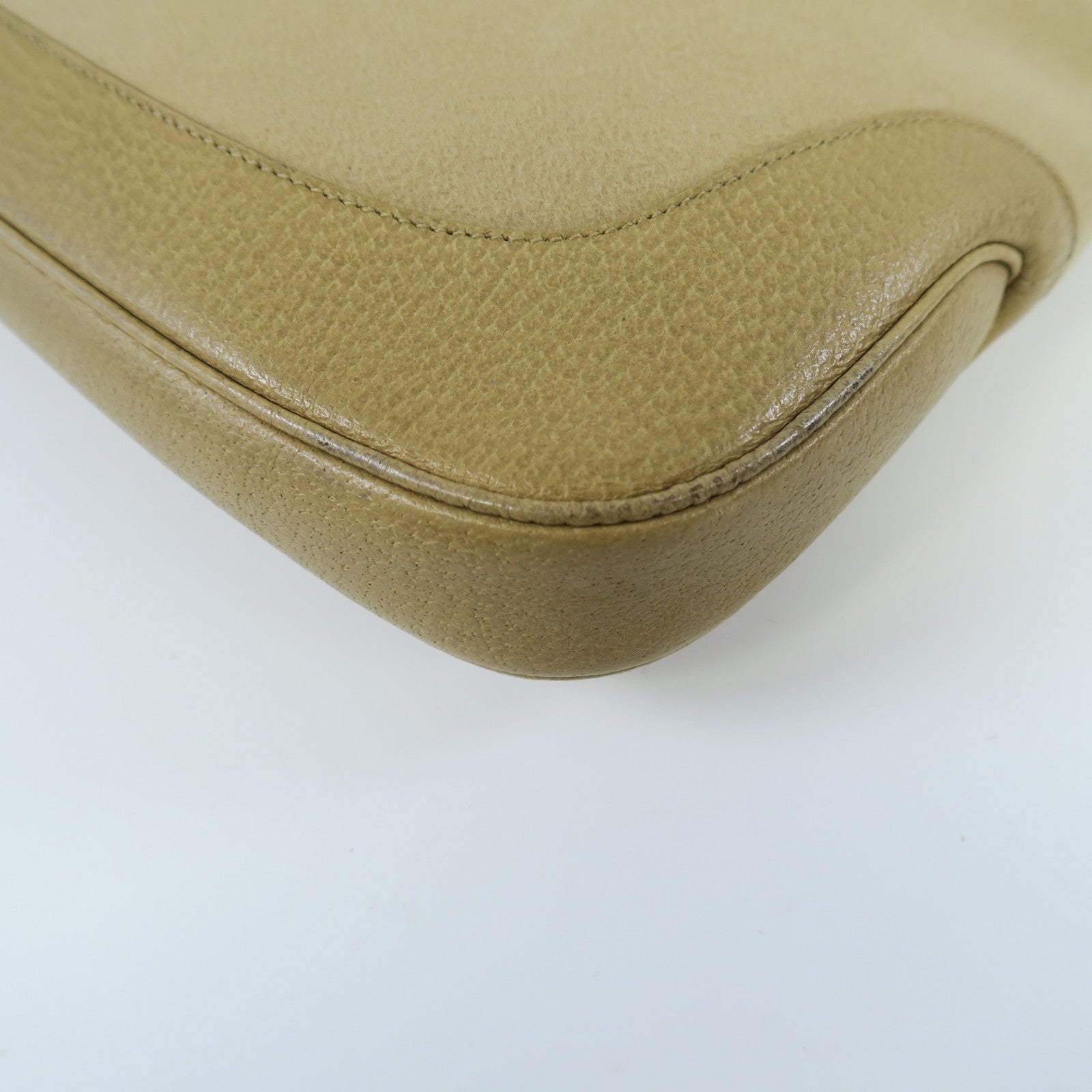 GUCCI 絨布/牛皮皮革Shoulder Bag銀扣肩背袋淺啡色 – Brand Off Hong Kong Online Store