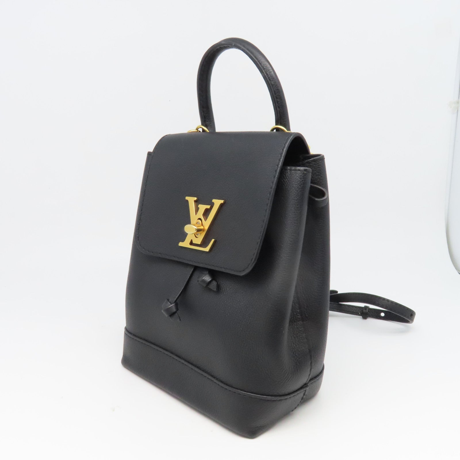 LOUIS VUITTON 牛皮皮革Lock Me Backpack Mini金扣背包黑色 – Brand Off Hong Kong ...