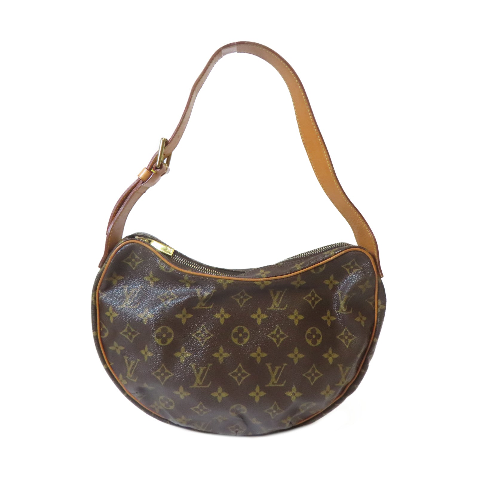 LOUIS VUITTON Monogram Pochette Croissant金扣肩背袋啡色 – Brand Off Hong Kong ...