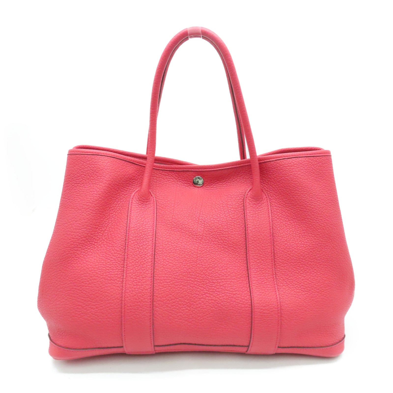HERMES Clemence皮革GardenP arty PM銀扣手挽袋Rose Jaipur粉紅色 – Brand Off Hong ...