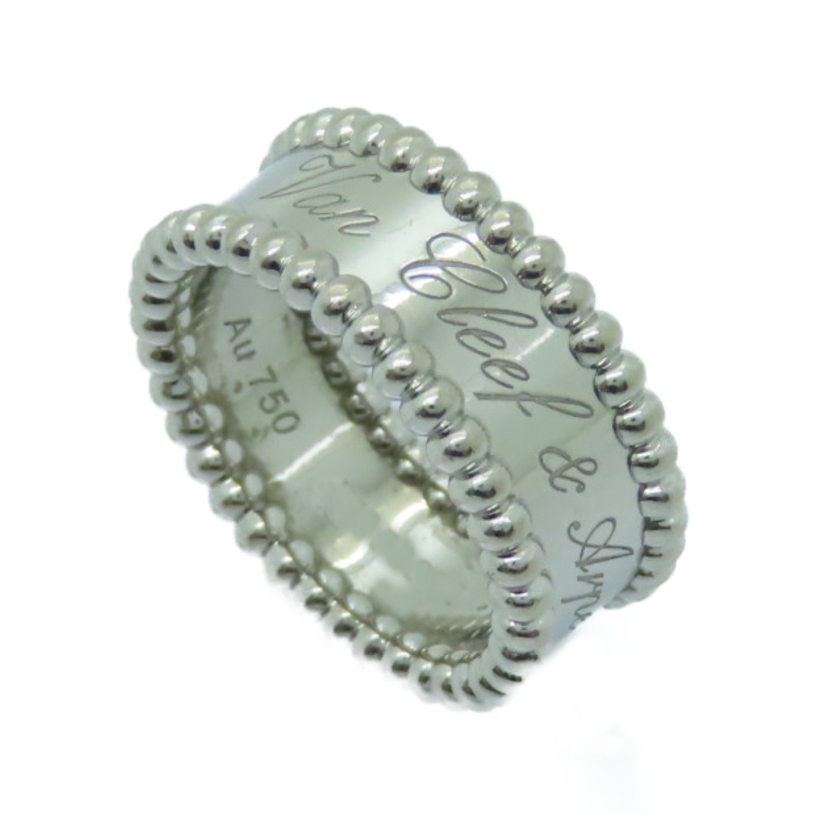 Van Cleef & Arpels 18K白金Perlee Signature Ring戒指VCA#49 US#5 – Brand Off ...