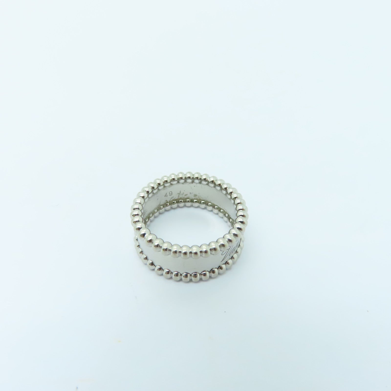 Van Cleef & Arpels 18K白金Perlee Signature Ring戒指VCA#49 US#5 – Brand Off ...