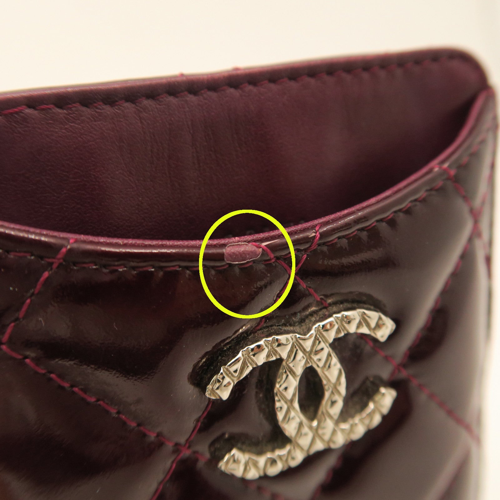 CHANEL 【激減優惠】菱格漆皮皮革Card Case卡片套棗紅色 – Brand Off Hong Kong Online Store