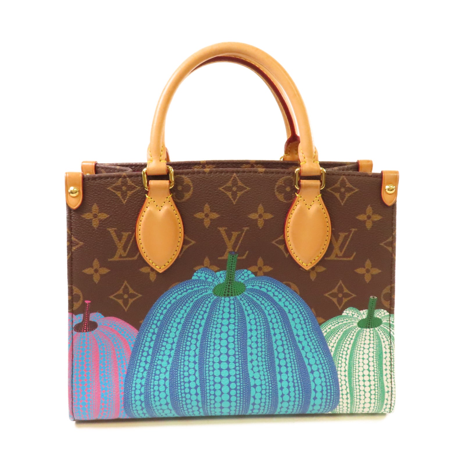 LOUIS VUITTON Monogram LV x YK OnTheGo PM 2Way Shoulder Bag金扣手挽肩背兩用袋啡色 ...