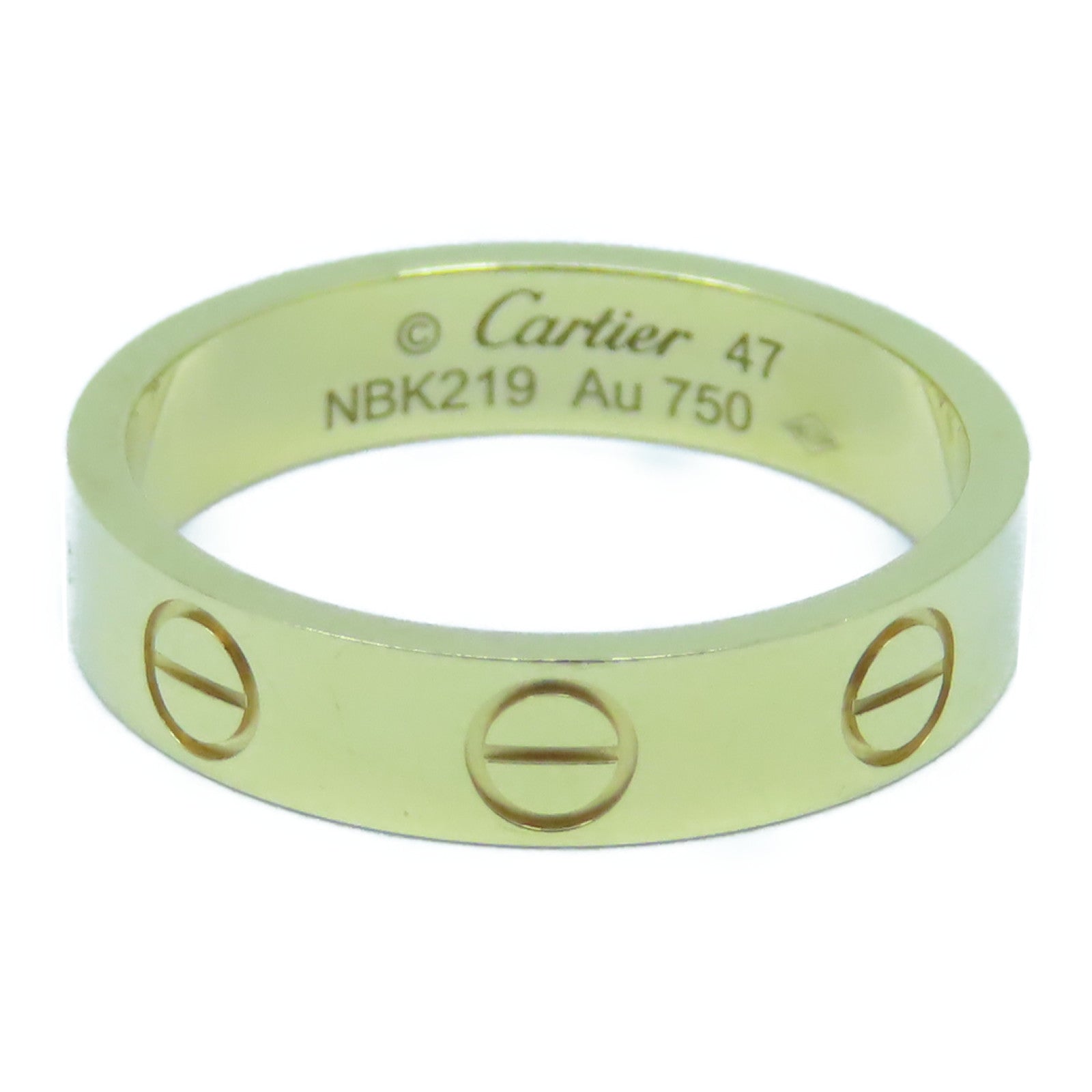 CARTIER 18K黃金Mini Love Ring戒指US#4/Cartier#47 – Brand Off Hong Kong Online Store