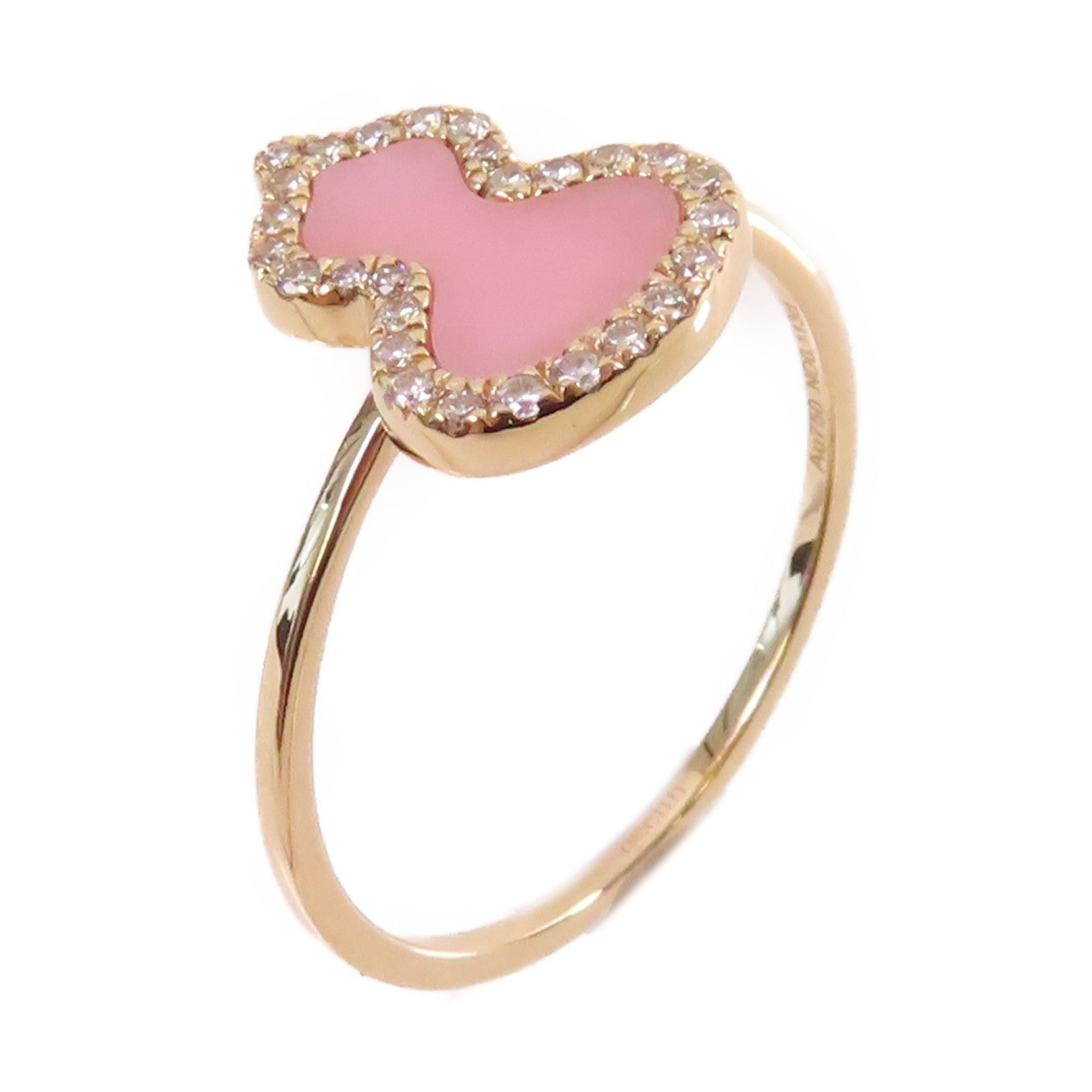 JEWELRY 18K玫瑰金/0.113ct鑽石Qeelin Diamond Ring戒指粉紅色US#5.75 – Brand Off ...