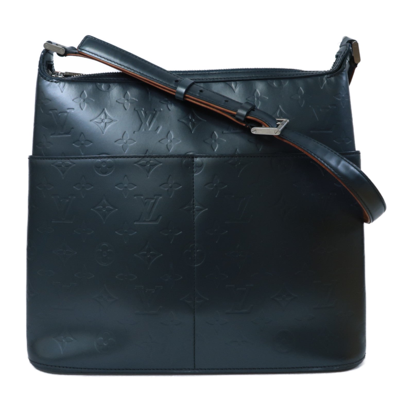 LOUIS VUITTON Monogram Mat Satter Shoulder Bag銀扣肩背袋銀灰色 – Brand Off Hong ...