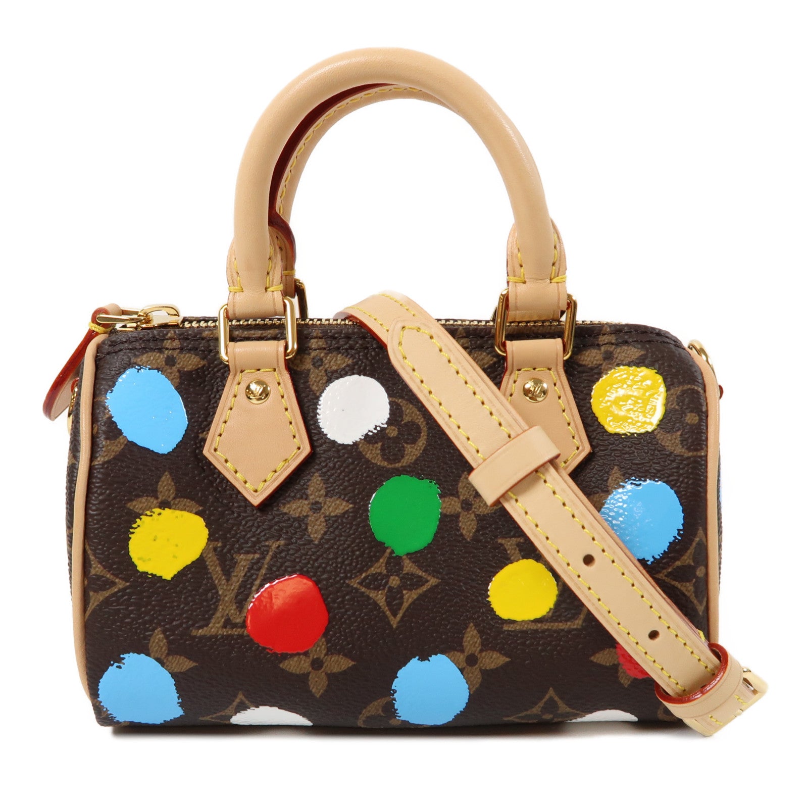 LOUIS VUITTON Monogram LV X YK Nano Speedy金扣手挽肩背兩用袋啡色 – Brand Off Hong Kong Online Store