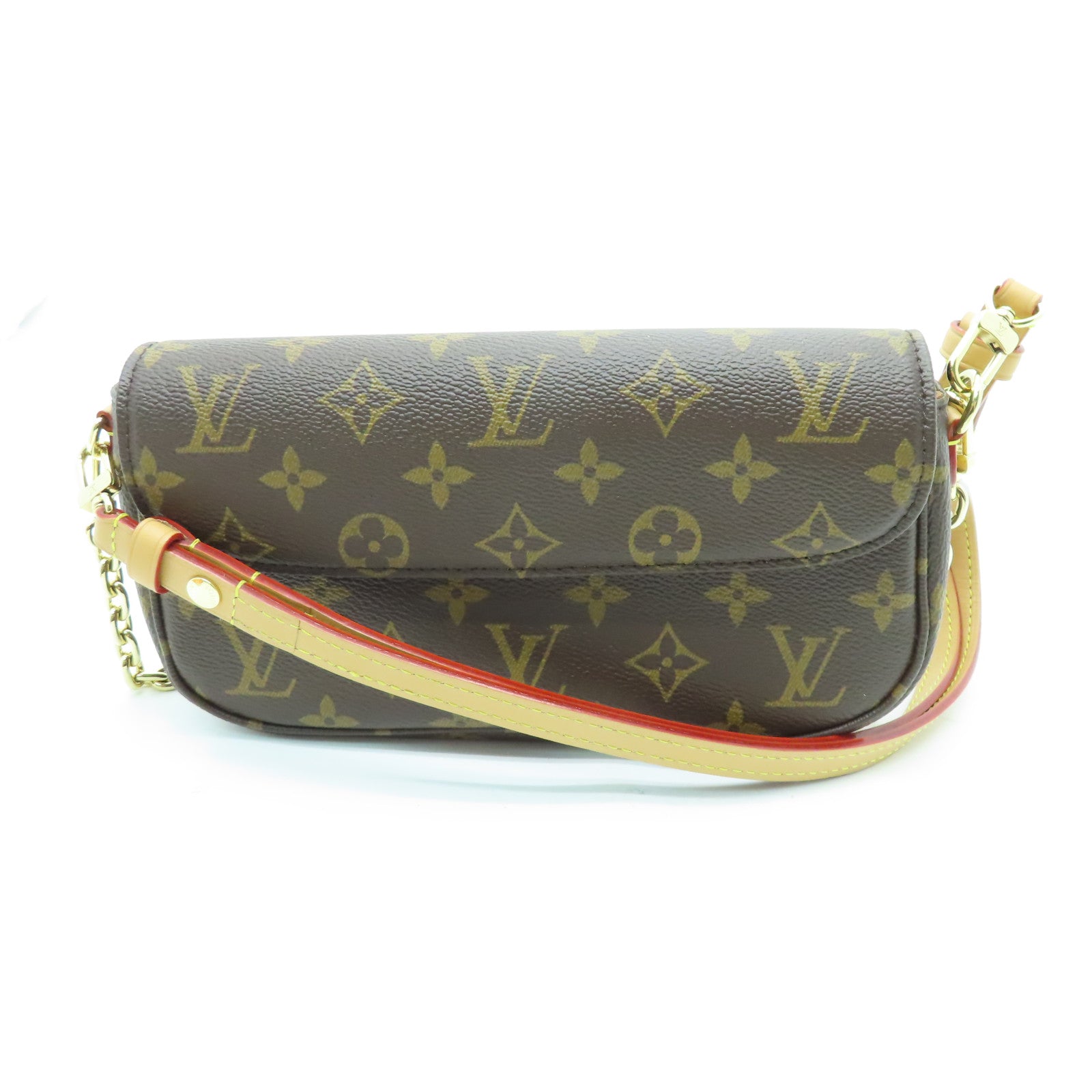 LOUIS VUITTON Monogram Wallet On Chain Ivy金扣手挽肩背兩用袋棕色 – Brand Off Hong ...