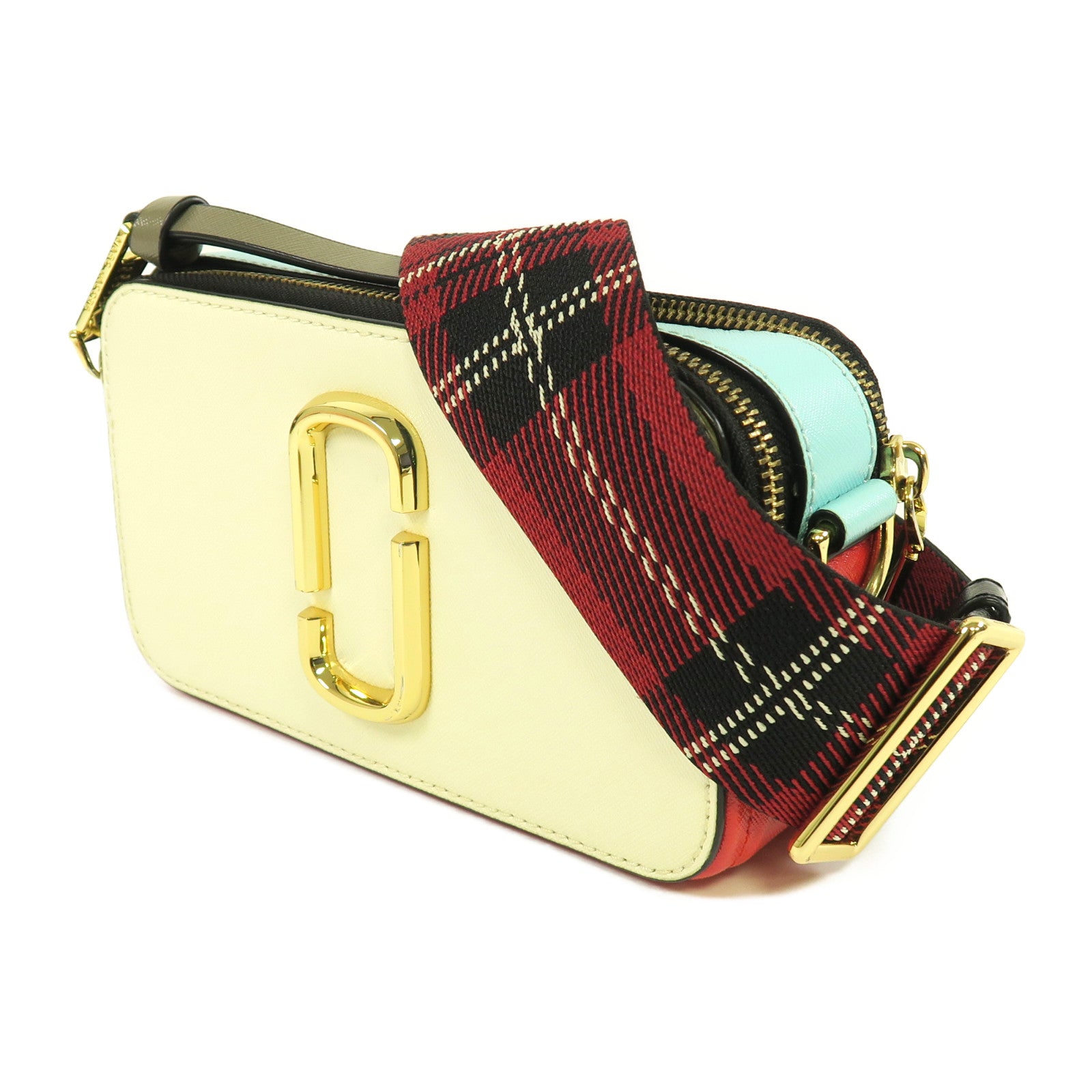 MARC JACOBS 牛皮皮革Shoulder Bag金扣肩背袋白色/藍色/紅色 – Brand Off Hong Kong Online ...