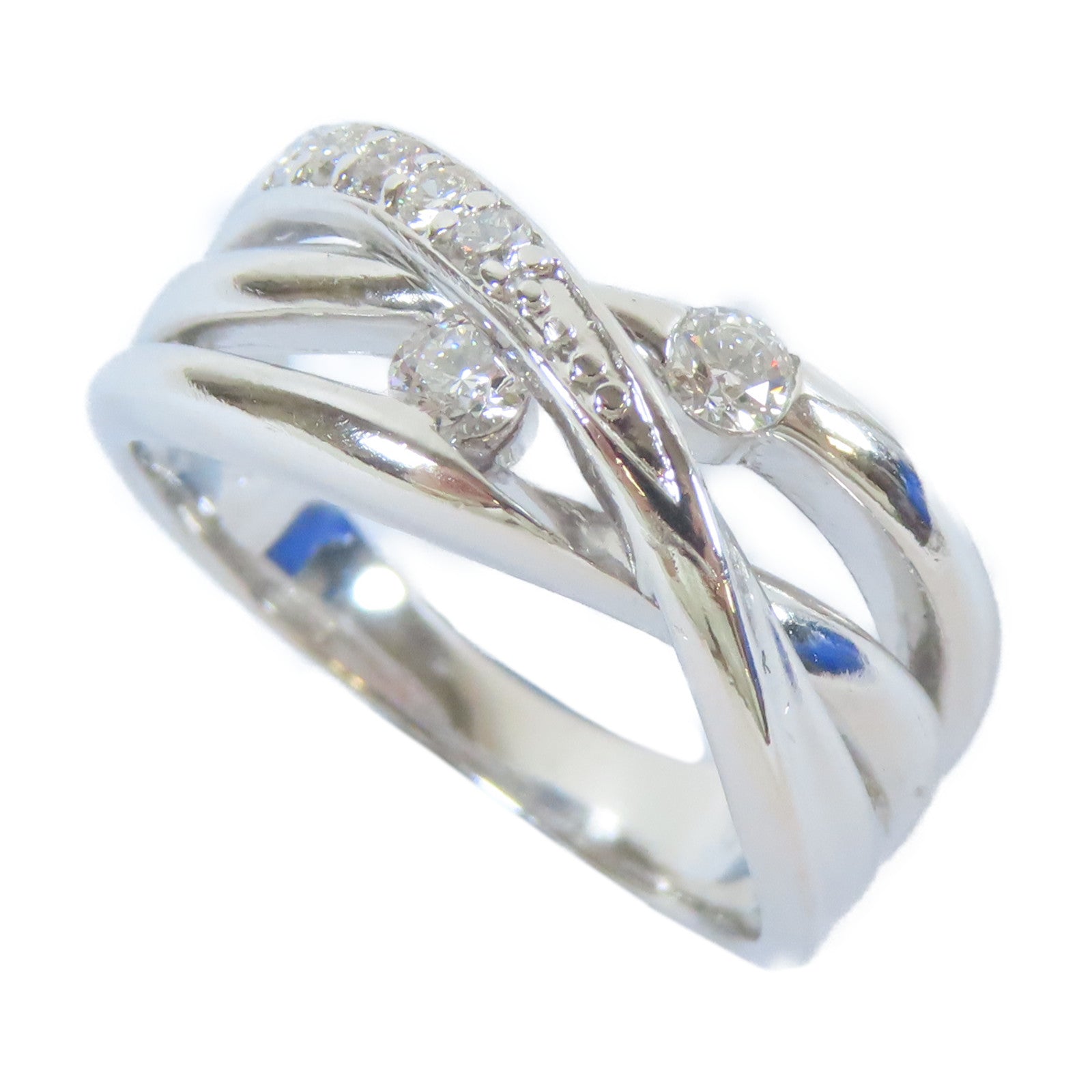 JEWELRY PT900鉑金Diamond Ring0.194ct/0.107ct鑽石戒指US#6.5 – Brand Off Hong ...