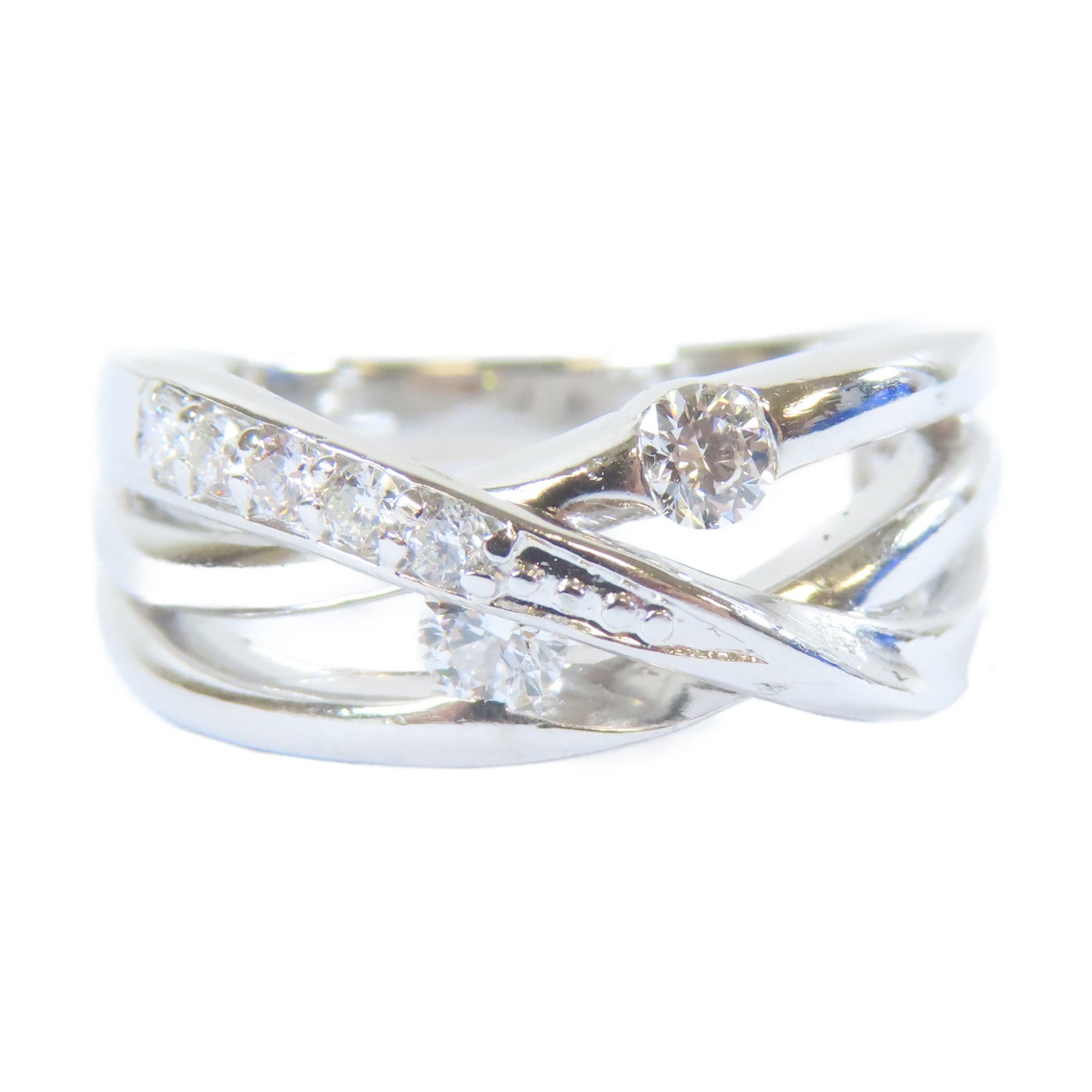 JEWELRY PT900鉑金Diamond Ring0.194ct/0.107ct鑽石戒指US#6.5 – Brand Off Hong ...