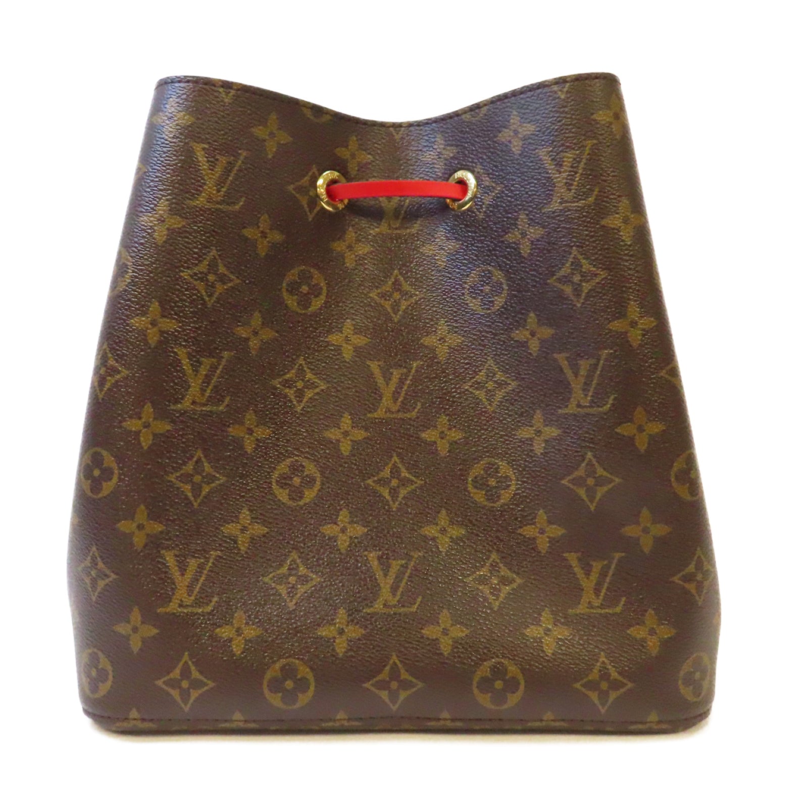 LOUIS VUITTON Monogram NeoNoe MM金扣肩背袋啡色/紅色 – Brand Off Hong Kong Online ...