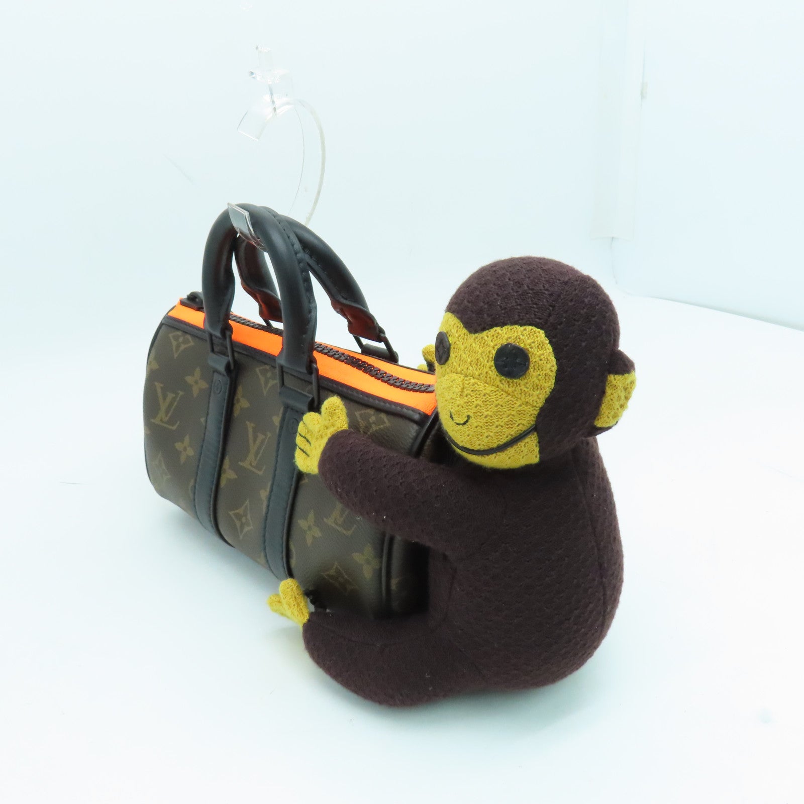 LOUIS VUITTON Monogram Monkey Keepall Nano手挽肩背兩用袋黑色/啡色 – Brand Off Hong ...