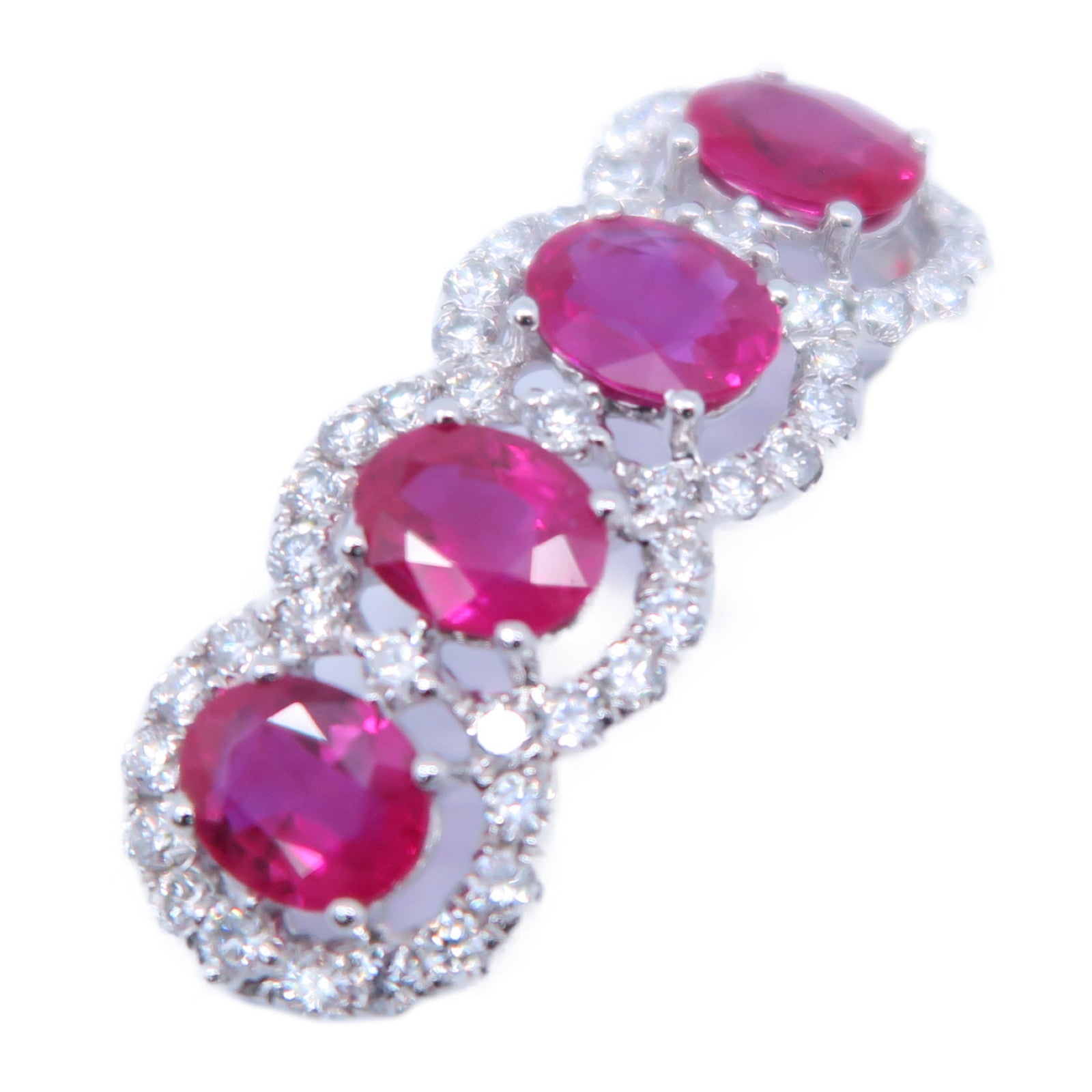 JEWELRY 18K白金Ruby Diamond Pendant 1.47ct紅寶石/0.46ct鑽石吊墜紅色/銀色 – Brand Off Hong Kong Online Store