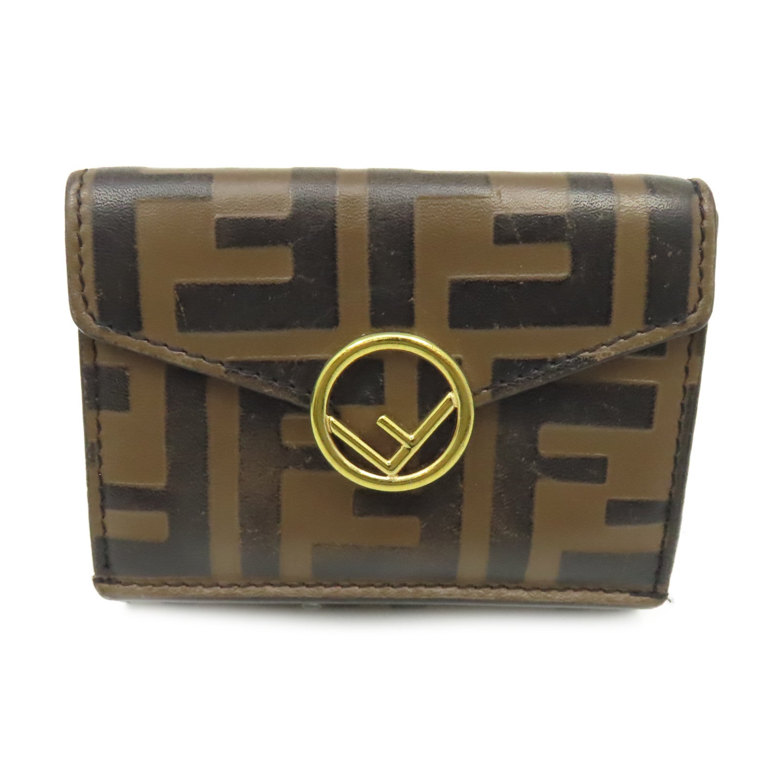 FENDI 牛皮皮革Mini Wallet迷你錢包啡色 – Brand Off Hong Kong Online Store